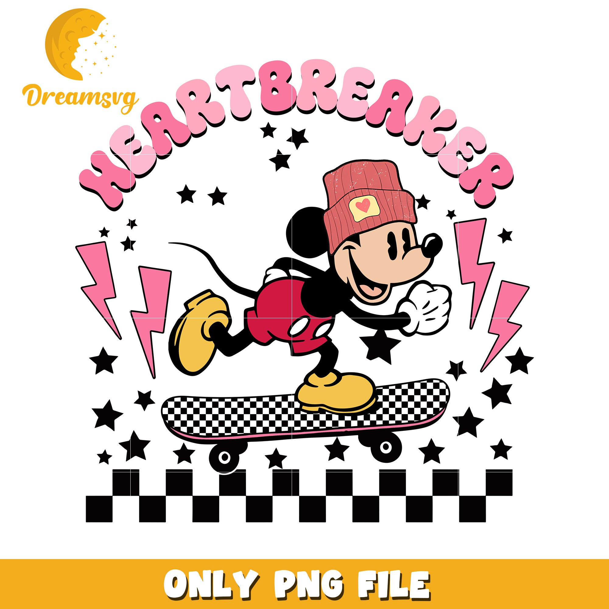 Mickey Mouse Skater PNG Design – DreamSVG Store