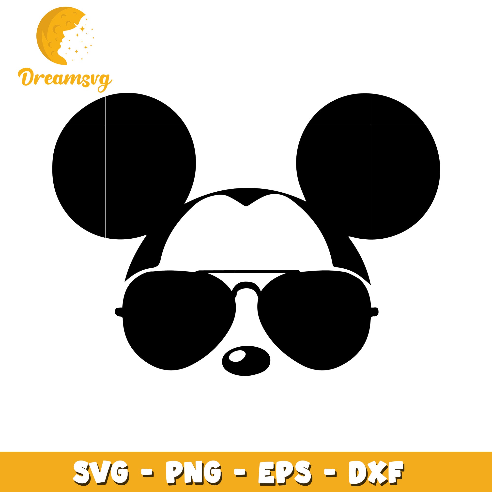Mickey Mouse Sunglasses SVG PNG EPS DXF – DreamSVG Store