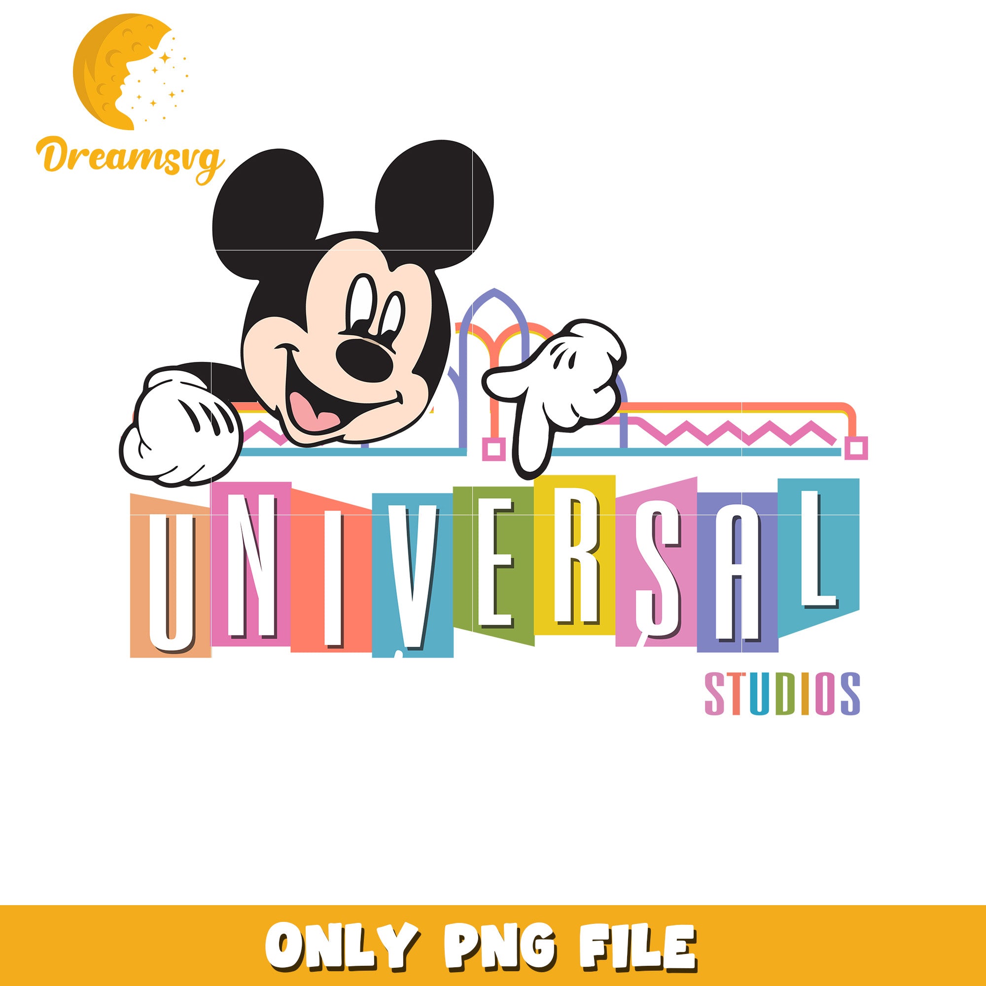 Mickey Mouse Universal Studios PNG – DreamSVG Store