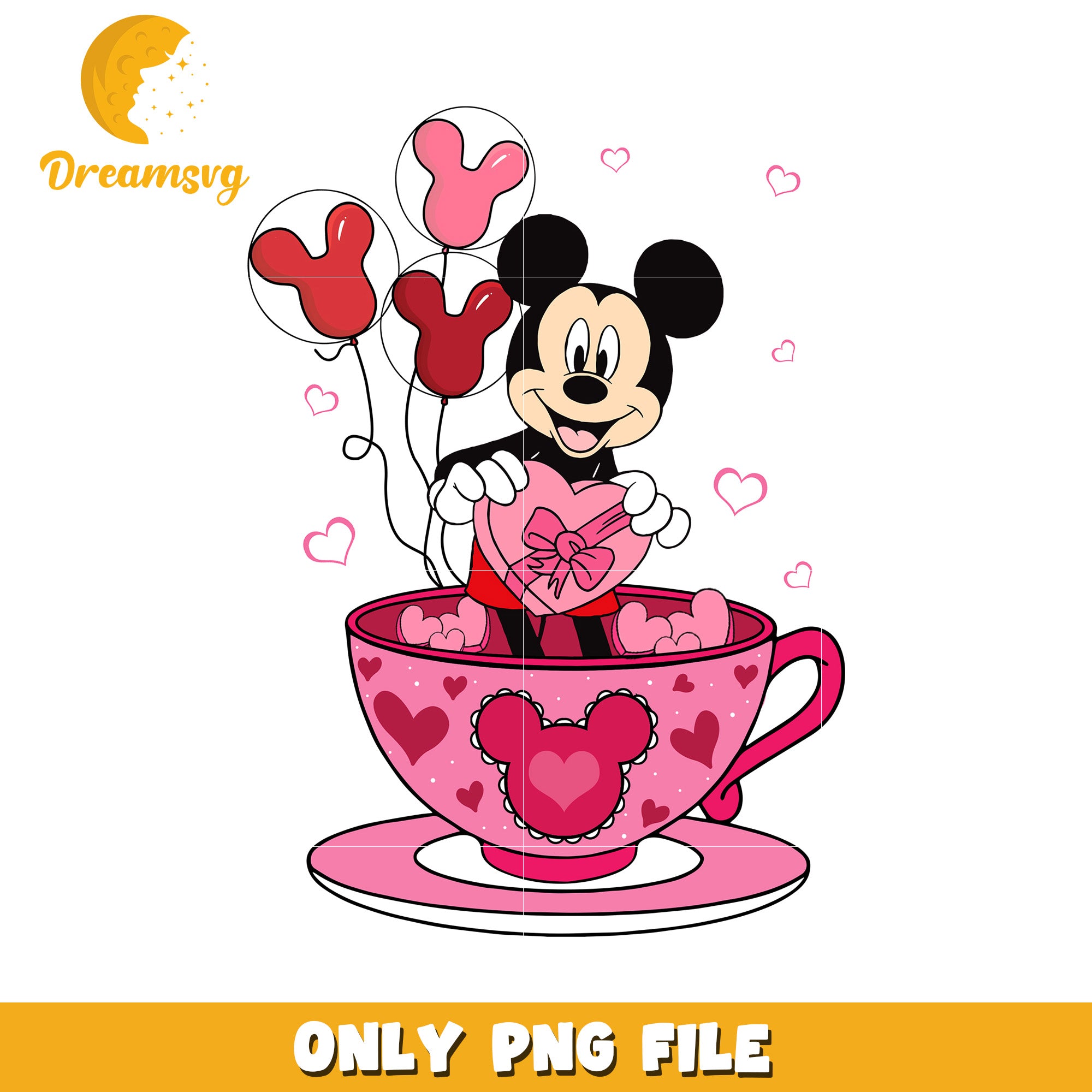 Mickey Mouse Valentines Day PNG – DreamSVG Store