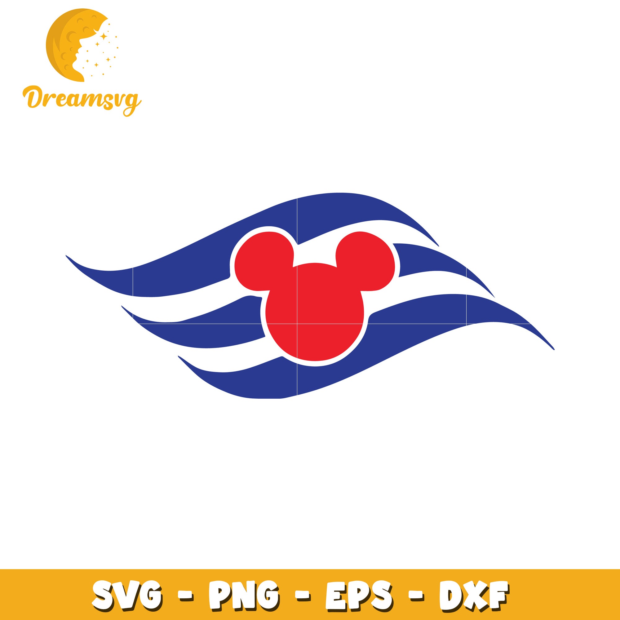 Mickey Mouse Waves SVG PNG EPS DXF – DreamSVG Store