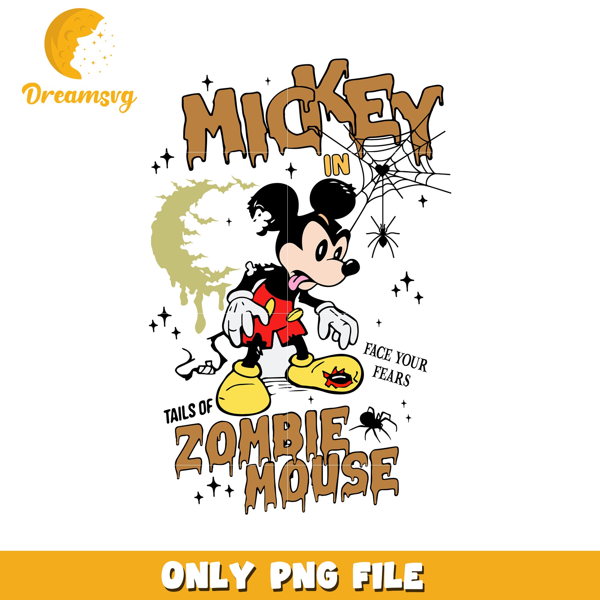 Mickey Zombie Mouse PNG – DreamSVG Store