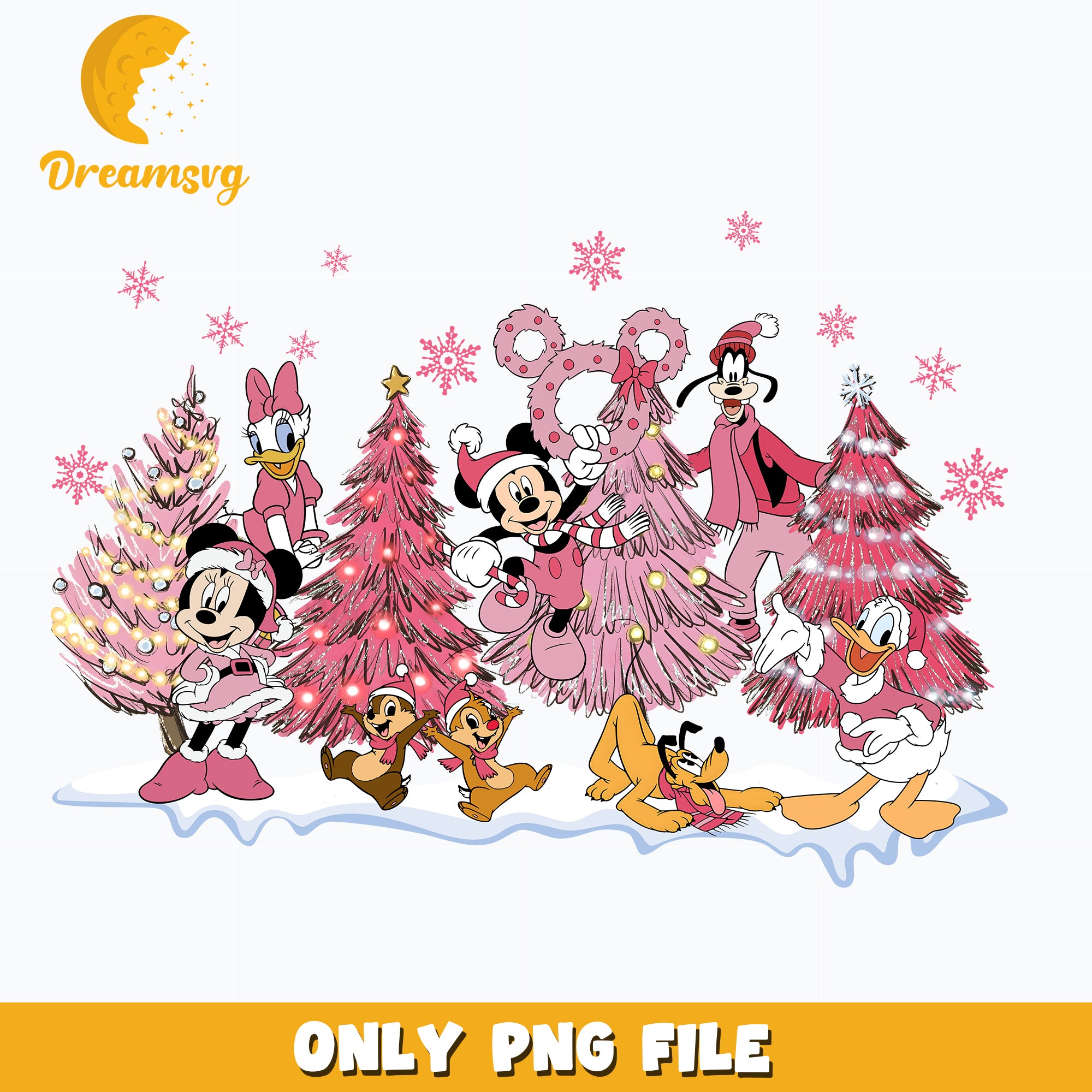 Mickey and Friends Merry Xmas png – DreamSVG Store