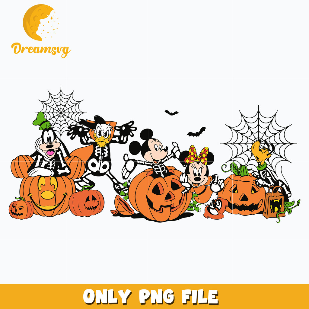 Mickey mouse and friends halloween png, Halloween png, Digital downloa