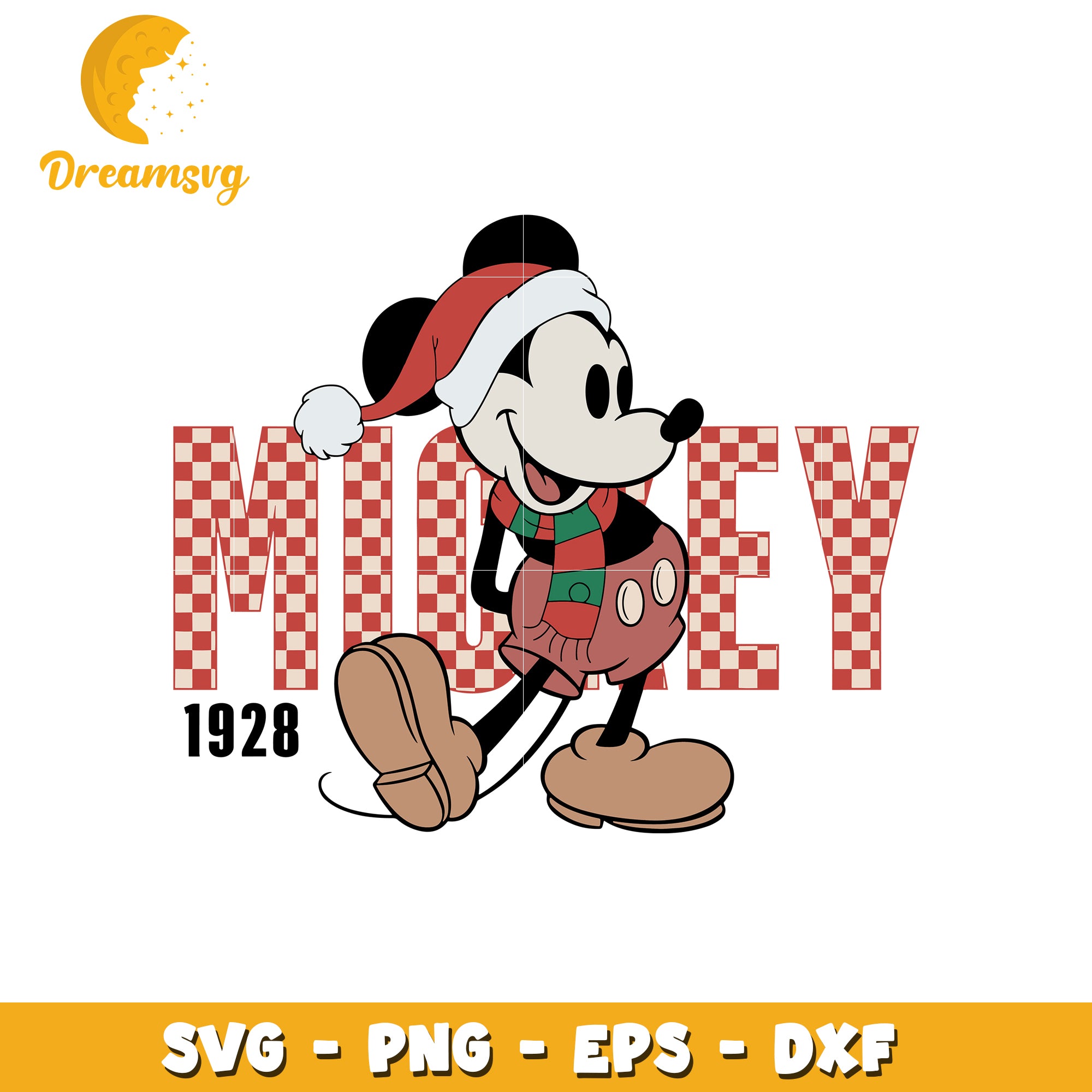 Mickey santa hat character svg, mickey mouse svg, disney svg – DreamSVG ...