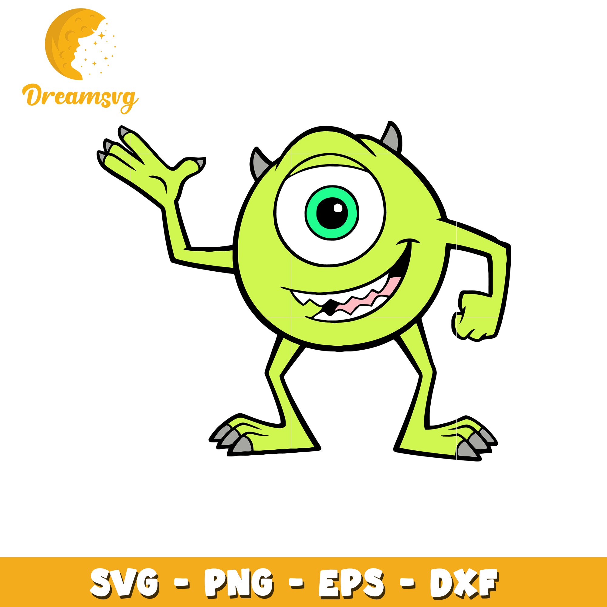 Mike Wazowski SVG Cut File – DreamSVG Store