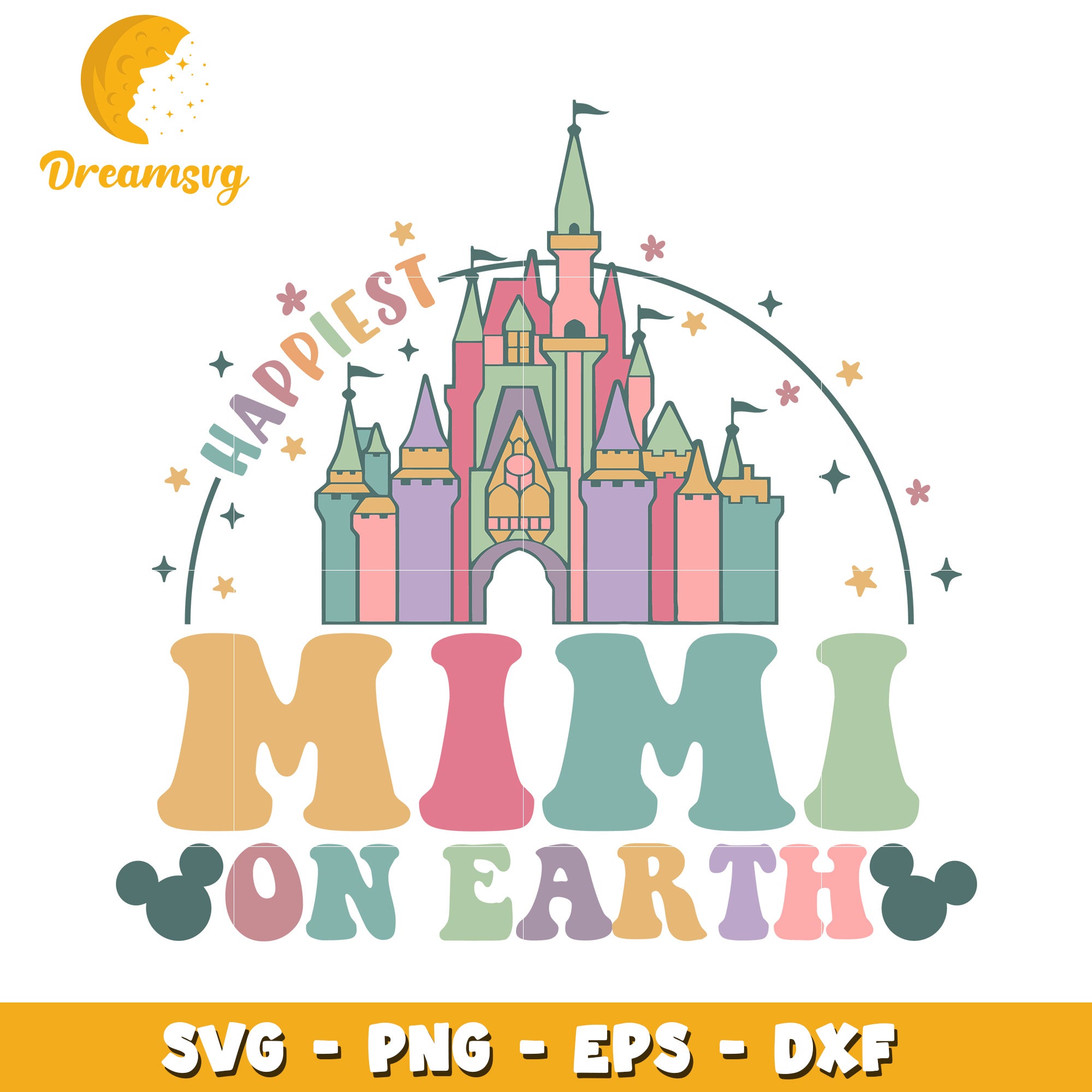 Mimi Happiest on Earth SVG Cut File – DreamSVG Store