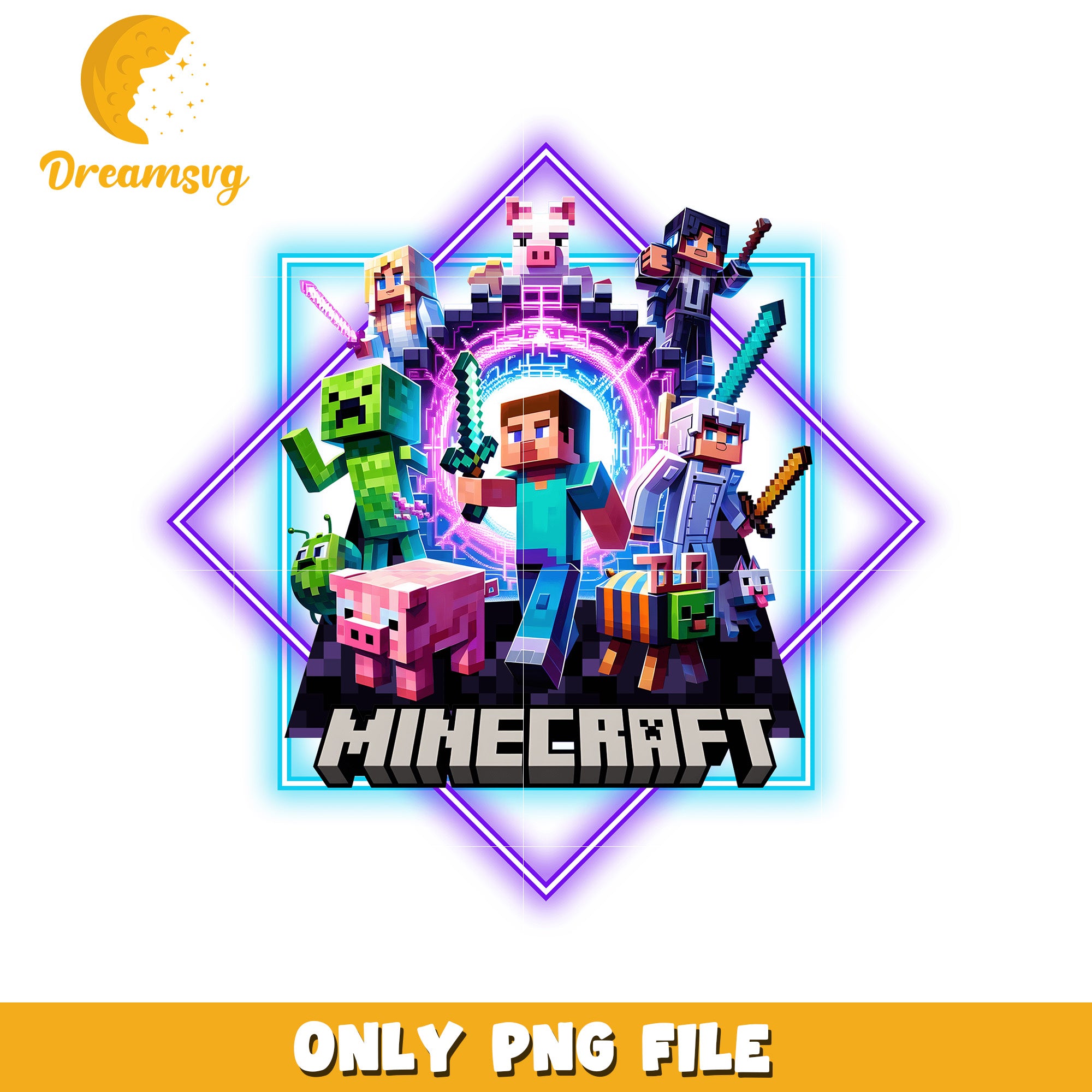 Minecraft PNG, Characters, Game, Design, Download – DreamSVG Store