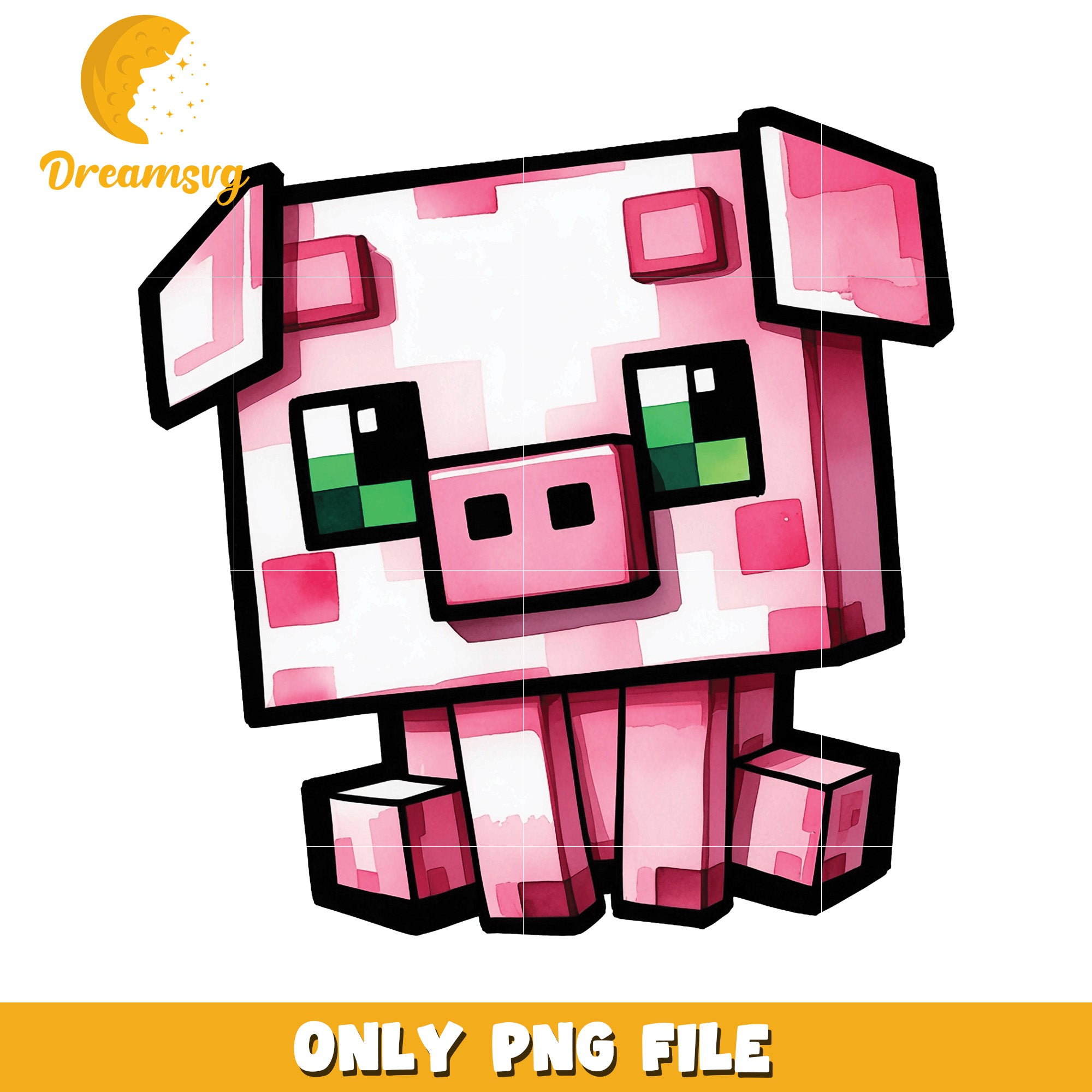Minecraft Pig Pixel Art Minecraft Pig Survival Clip Art PNG