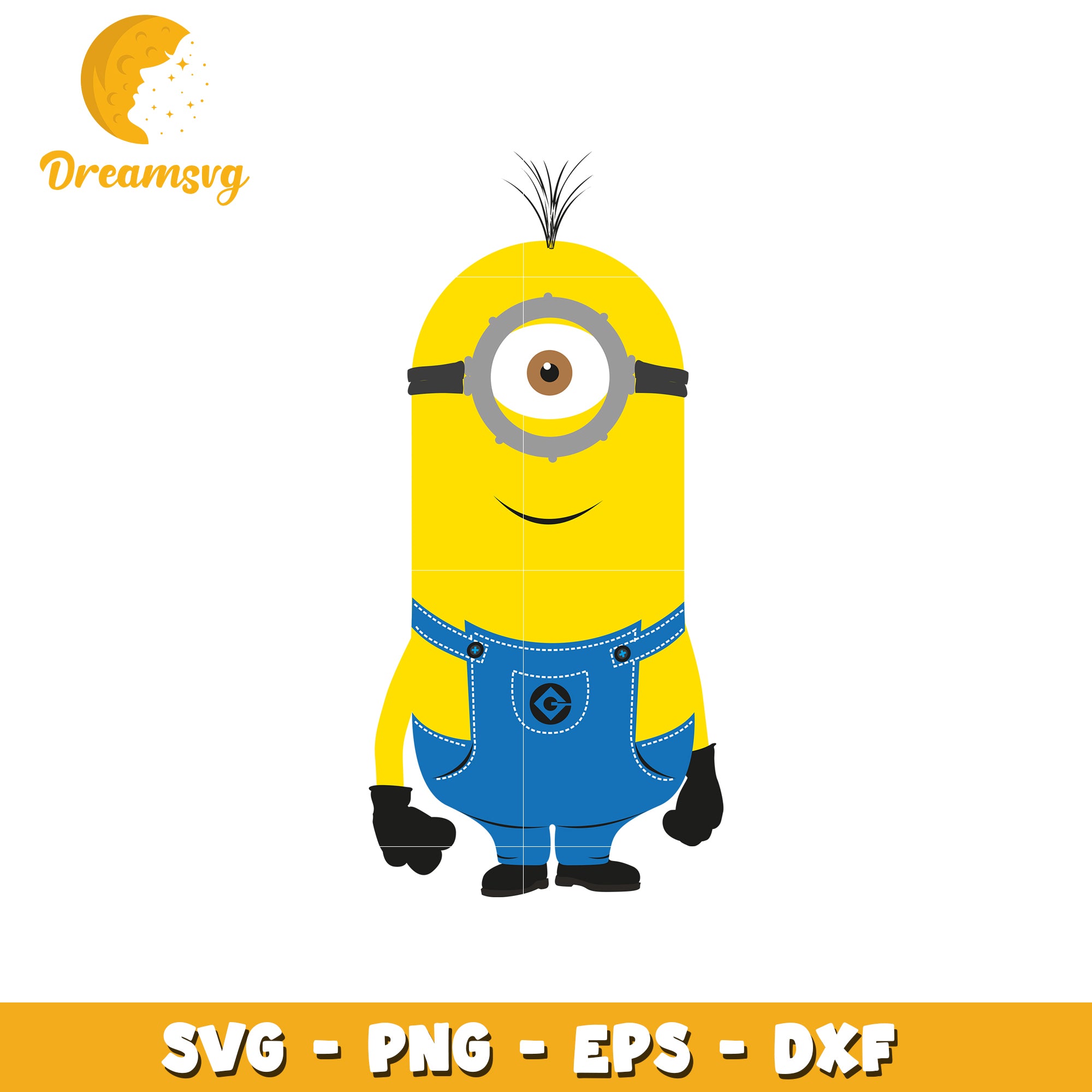 Minion Character SVG Cute Design for Crafts and Projects – DreamSVG Store