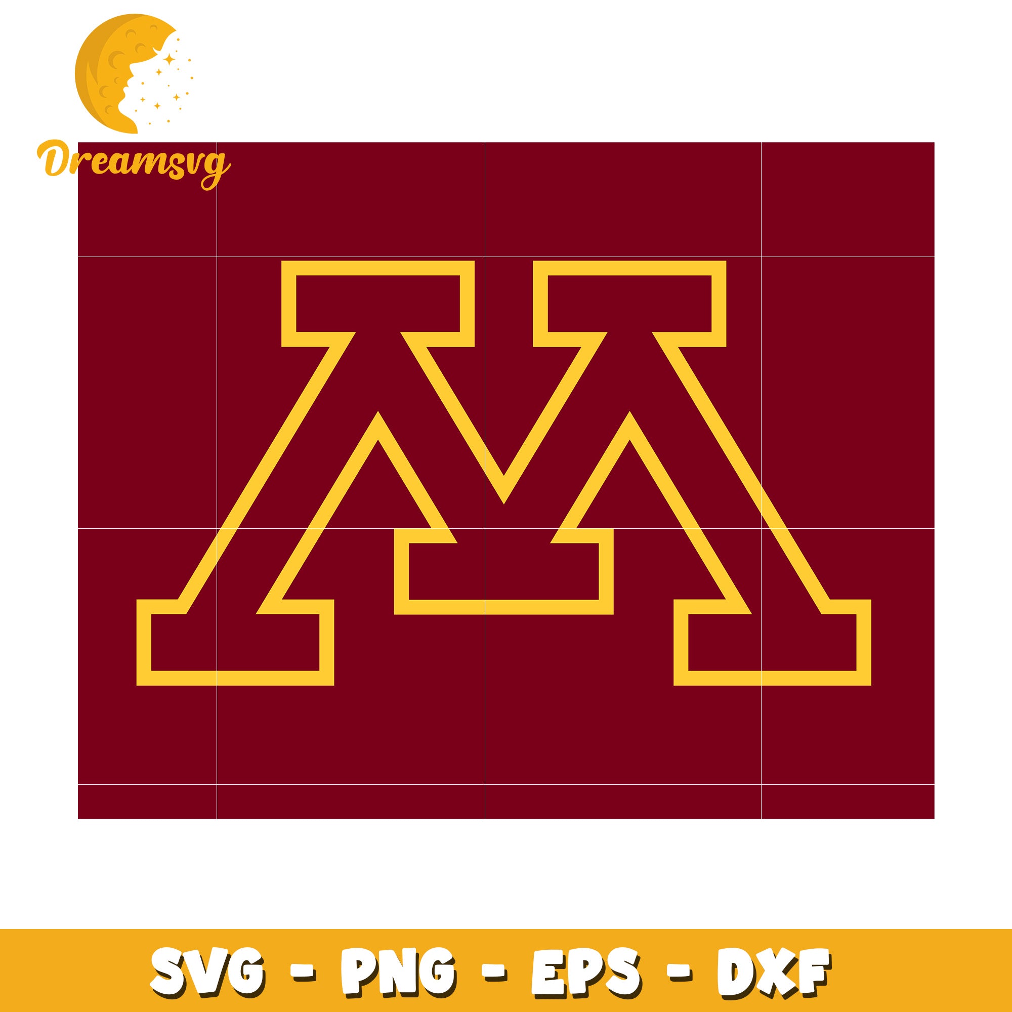 Minnesota M SVG PNG EPS DXF Cut File – DreamSVG Store