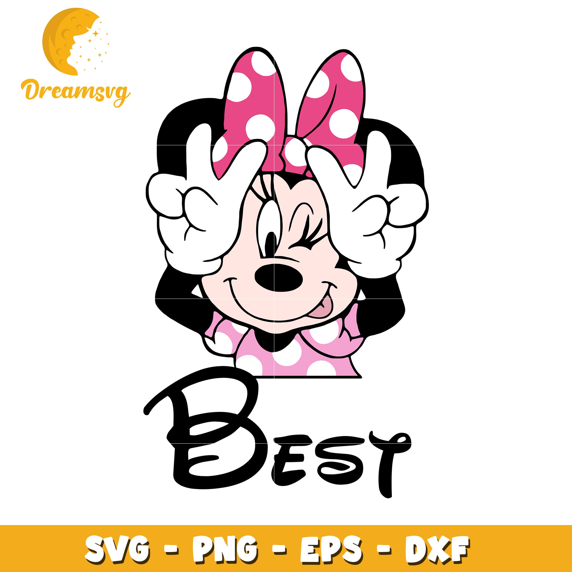 Minnie Mouse Best Friend SVG PNG EPS DXF – DreamSVG Store