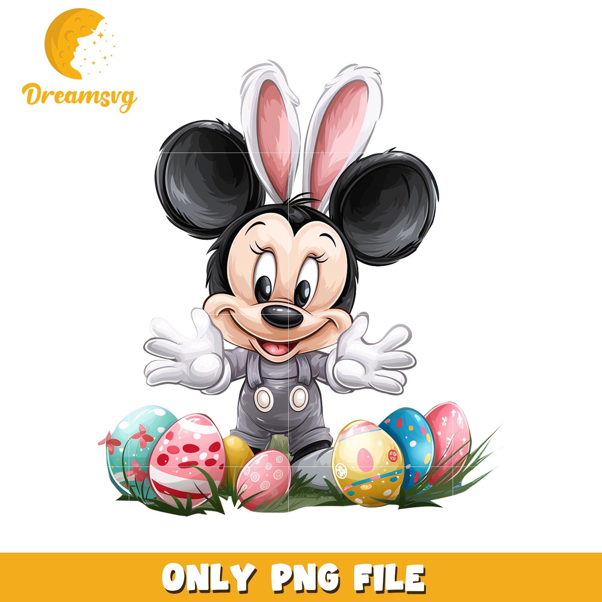 Minnie Mouse Easter PNG Bunny Ears – DreamSVG Store
