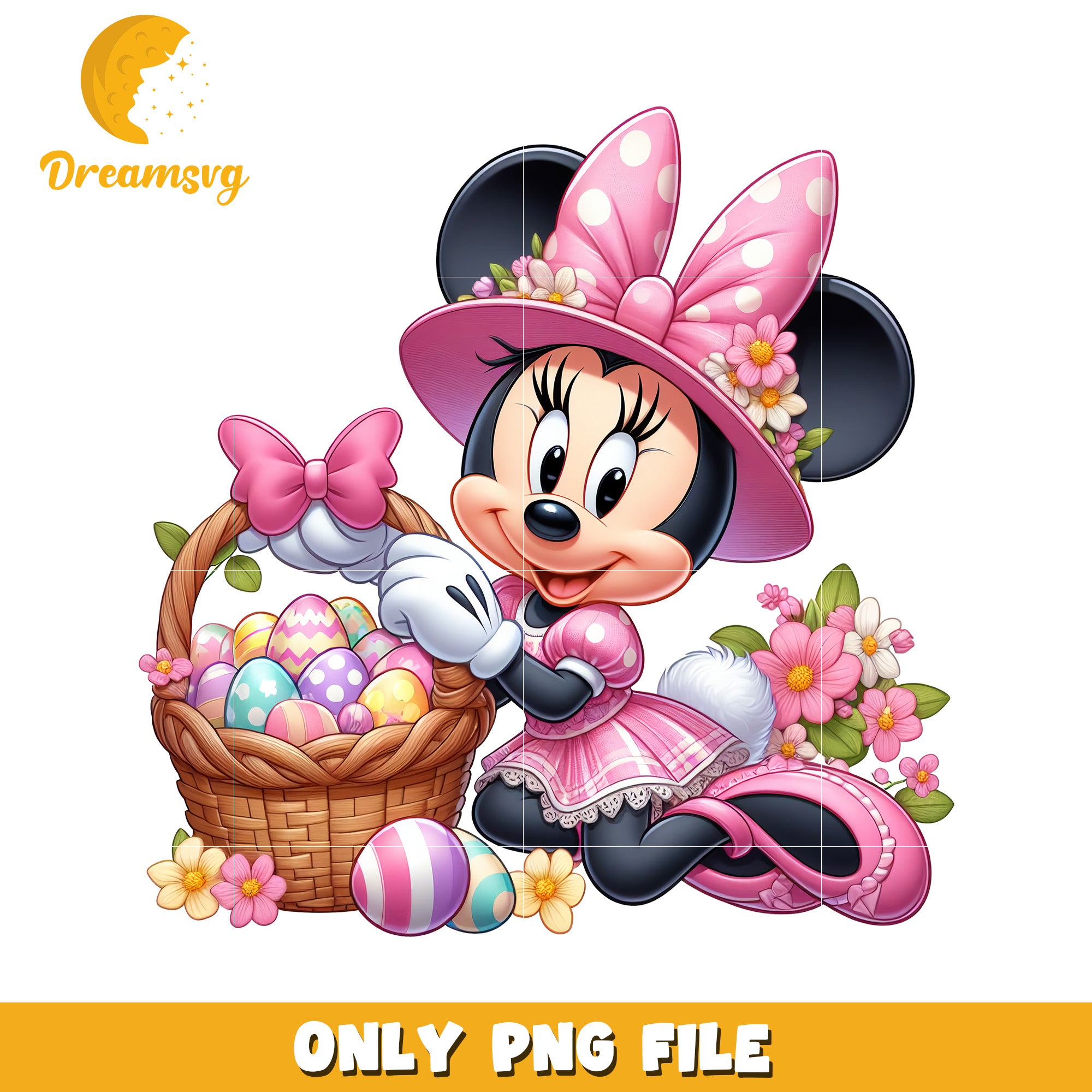 Minnie Mouse Easter PNG Clipart – DreamSVG Store
