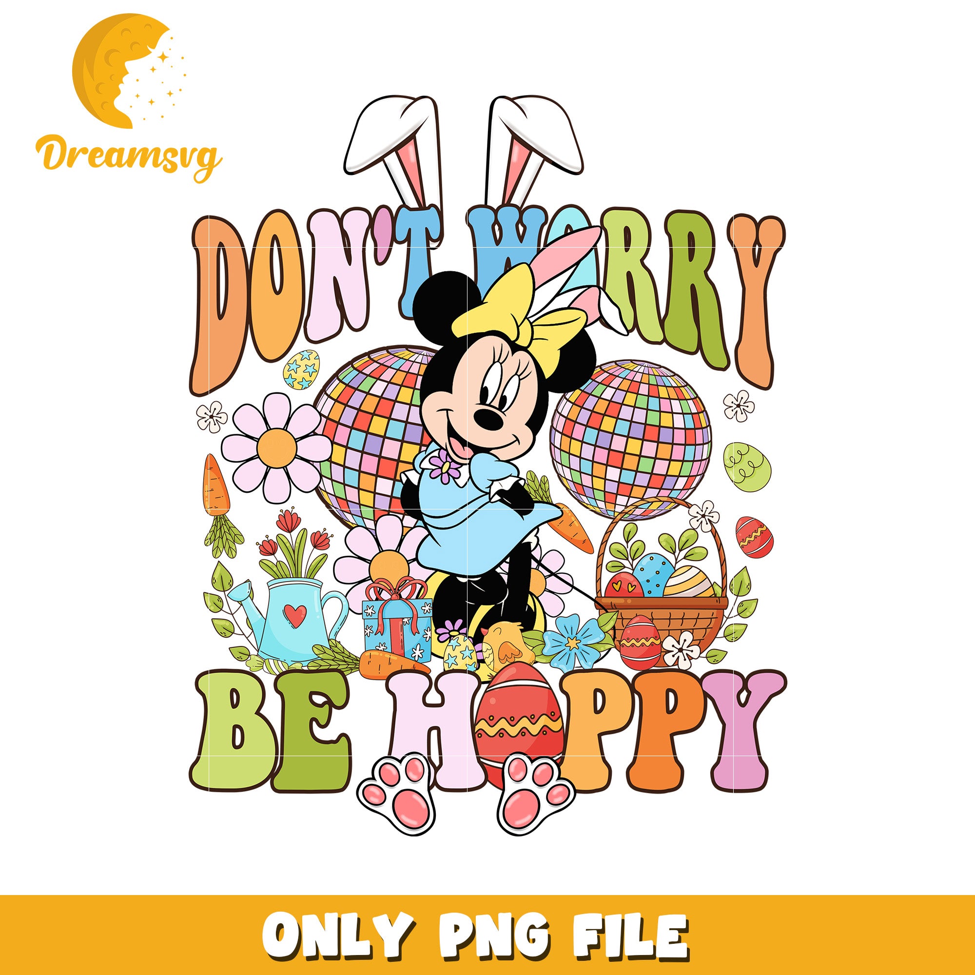 Minnie Mouse Easter PNG Design – DreamSVG Store