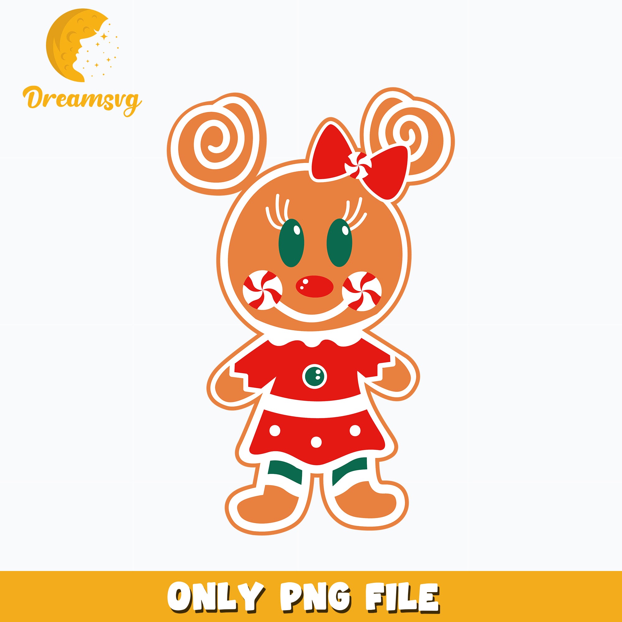 Minnie Mouse Gingerbread png – DreamSVG Store