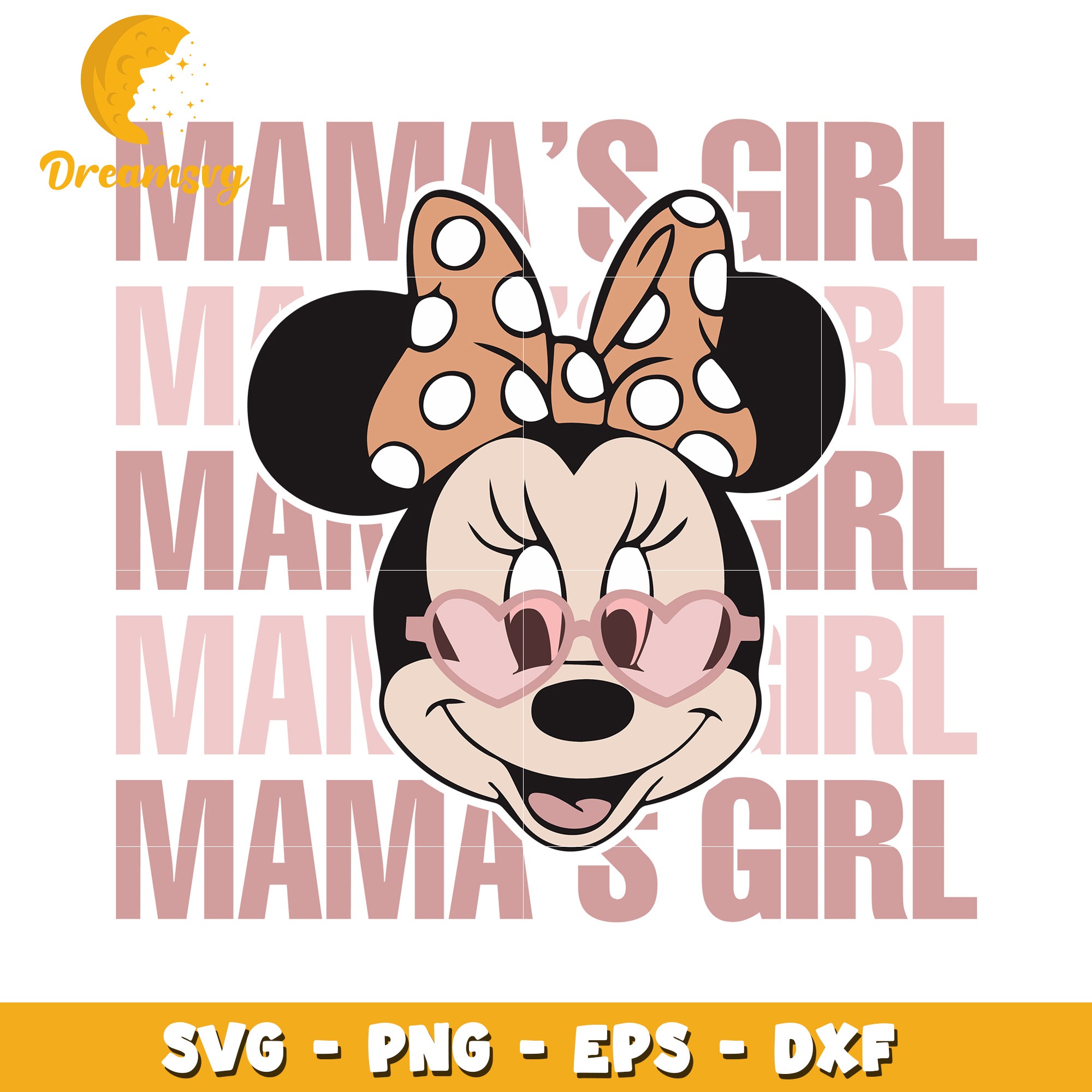 Minnie Mouse Mamas Girl SVG Cut File – DreamSVG Store