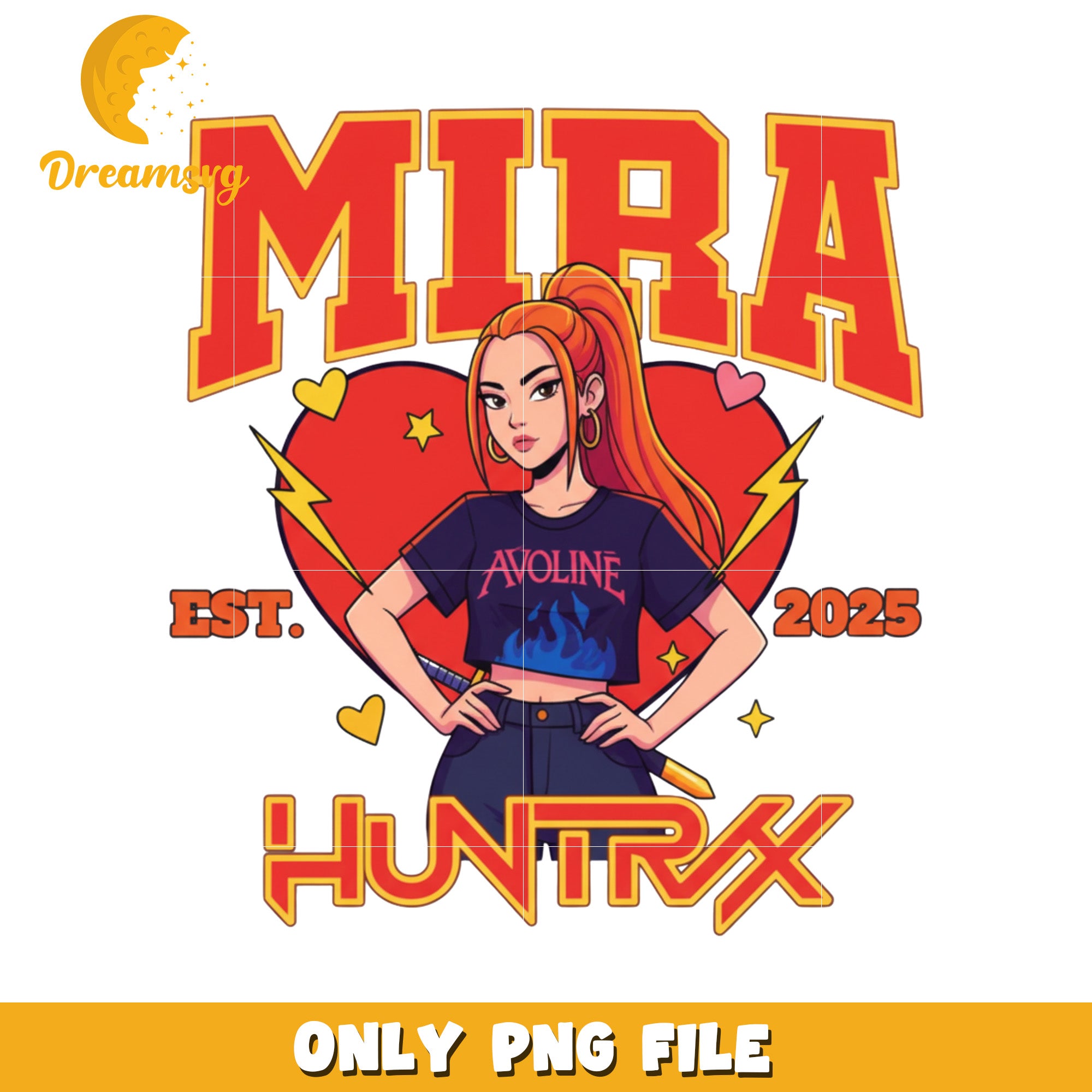 Mira huntrix png, huntrix girls png, netflix cartoon png – DreamSVG Store