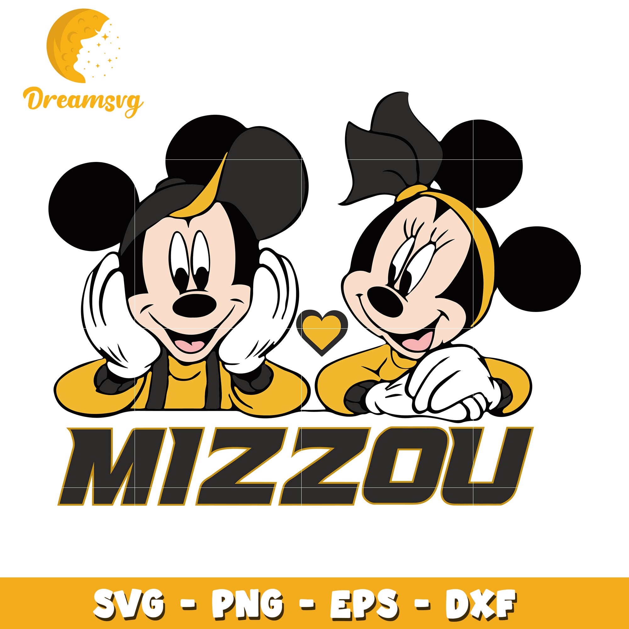 Mizzou Mickey Minnie SVG PNG EPS DXF – DreamSVG Store