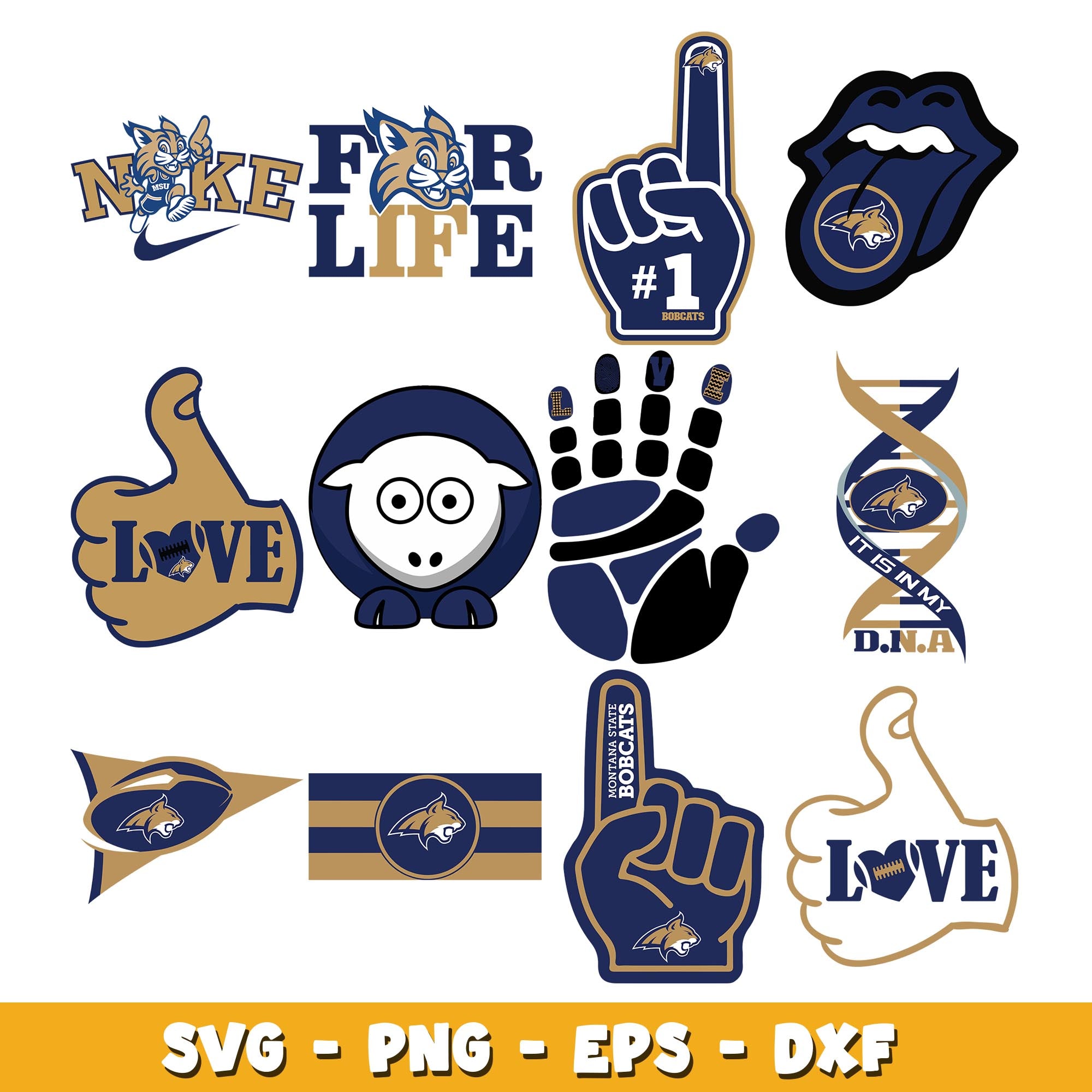 Montana state bobcats Bundle svg, Montana state bobcats logo svg, ncaa ...