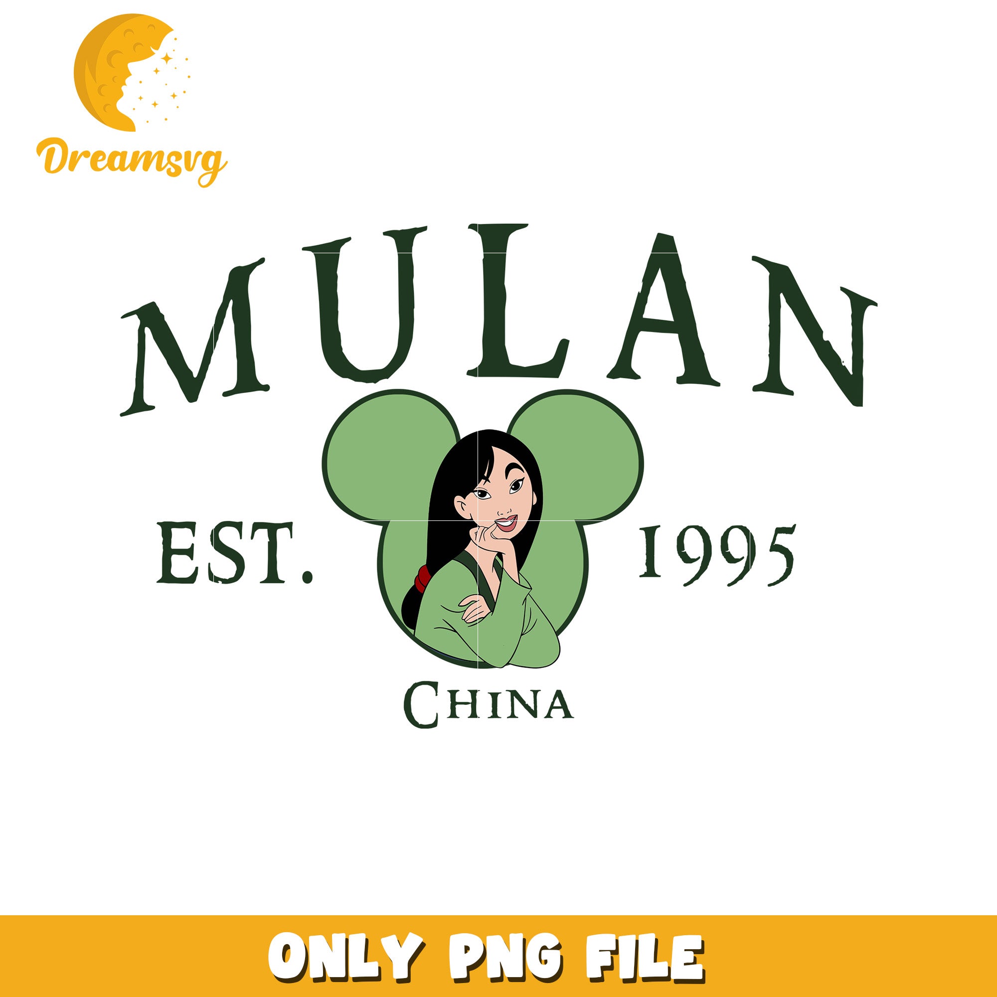 Mulan Disney PNG Graphic File for Craft Projects – DreamSVG Store