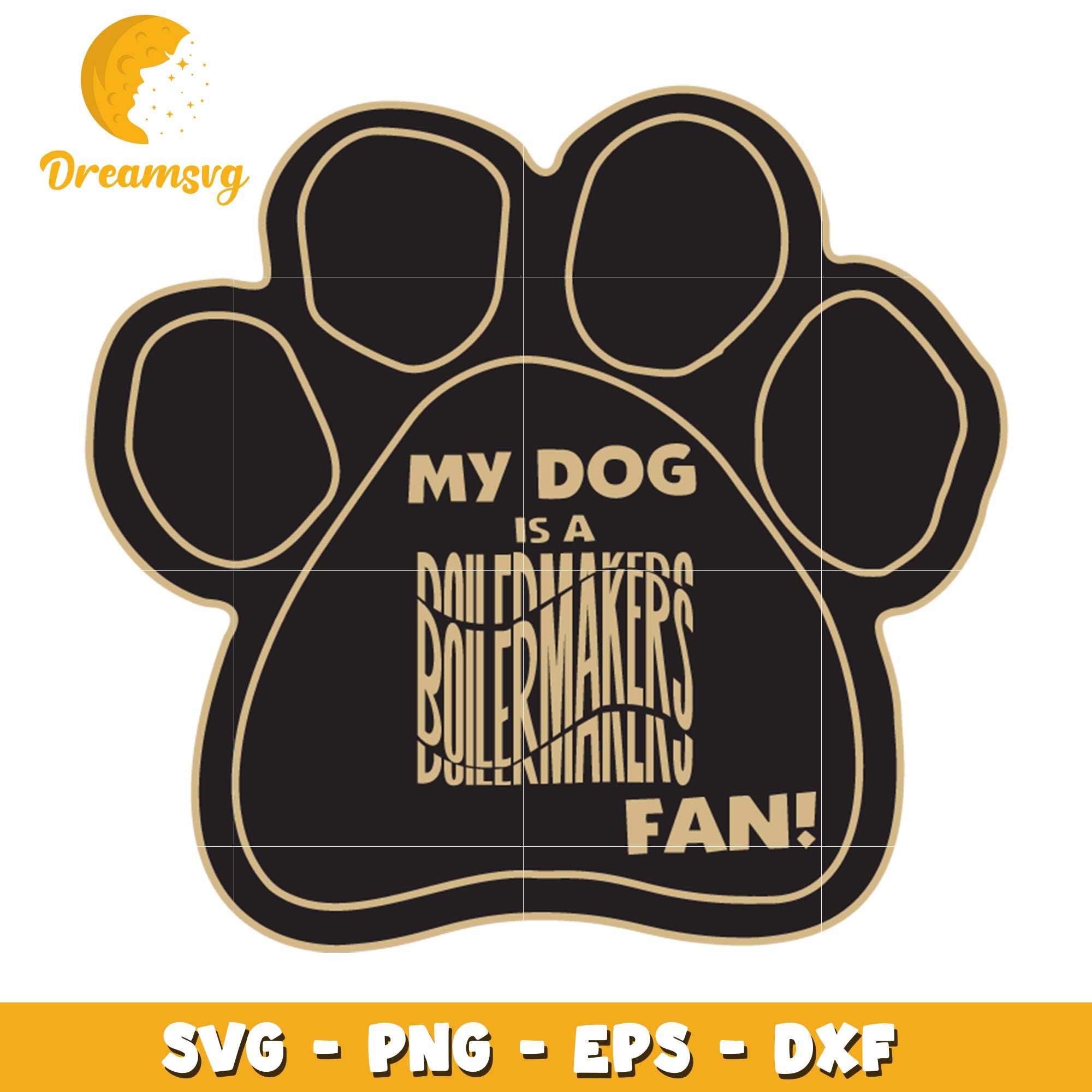 My Dog Is A Boilermakers Fan SVG – DreamSVG Store