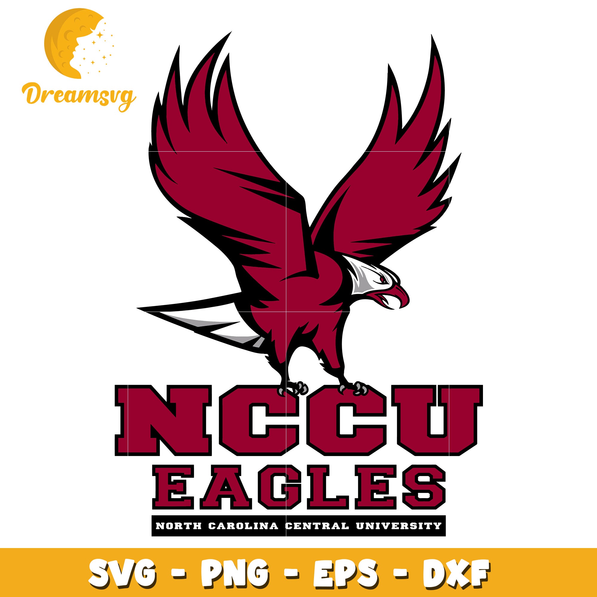NCCU Eagles SVG Logo Design for North Carolina Central University ...