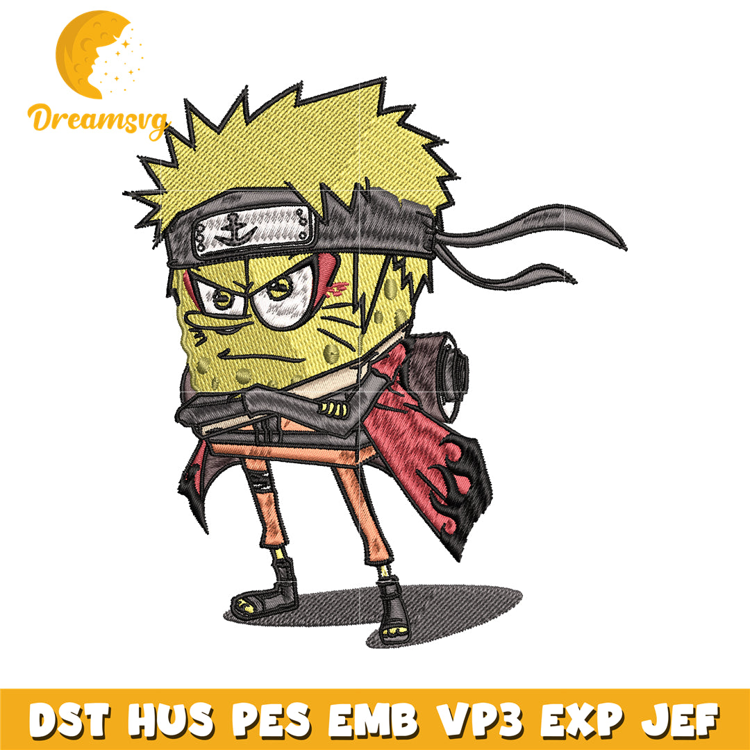 Naruto spongebob breathing embroidery design – DreamSVG Store