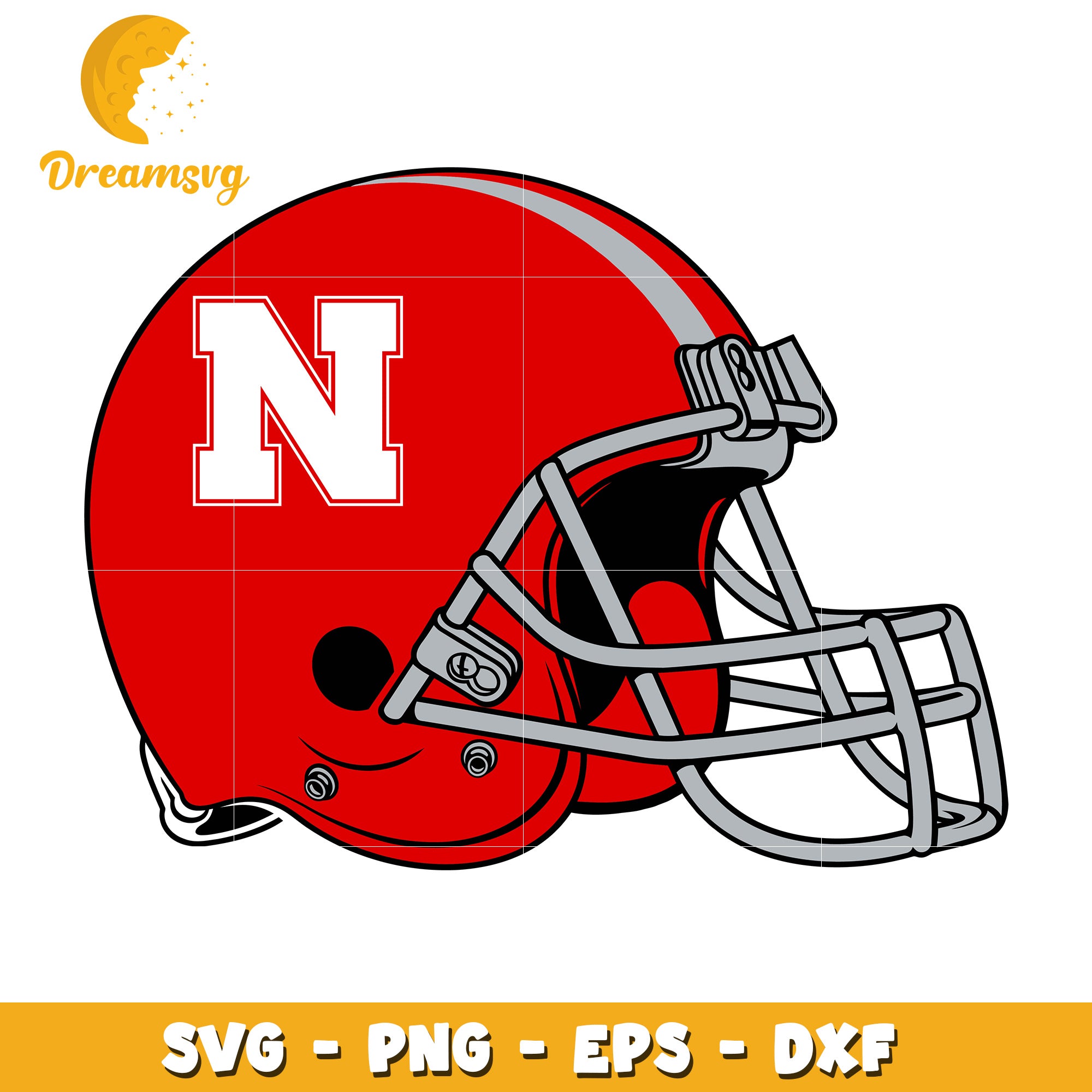 Nebraska Football Helmet SVG PNG EPS DXF – DreamSVG Store