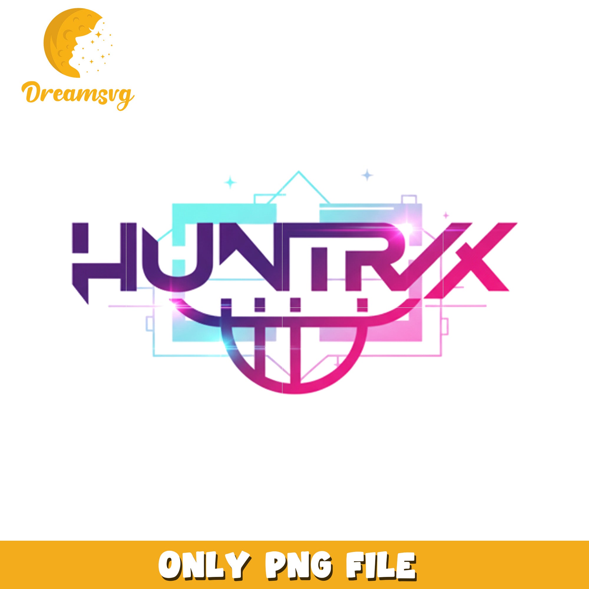 Neon logo huntrix png, kpop storyline png, famous cartoon png ...