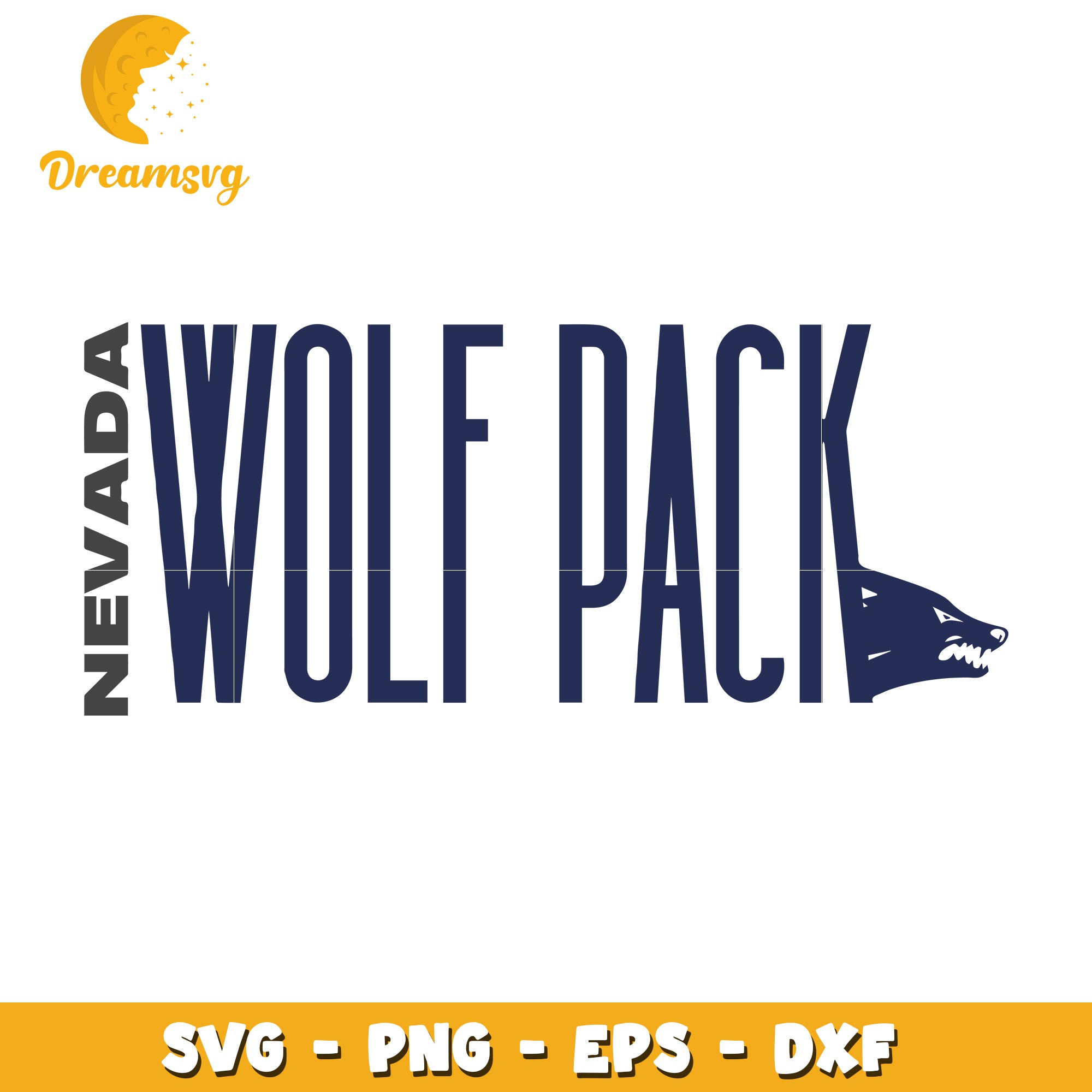 Nevada Wolf Pack SVG Design for Digital Downloads and Crafting ...