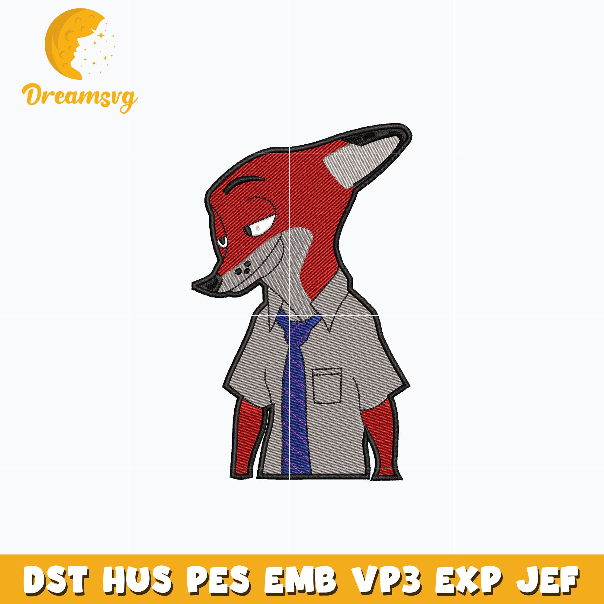 Nick Wilde disney embroidery – DreamSVG Store