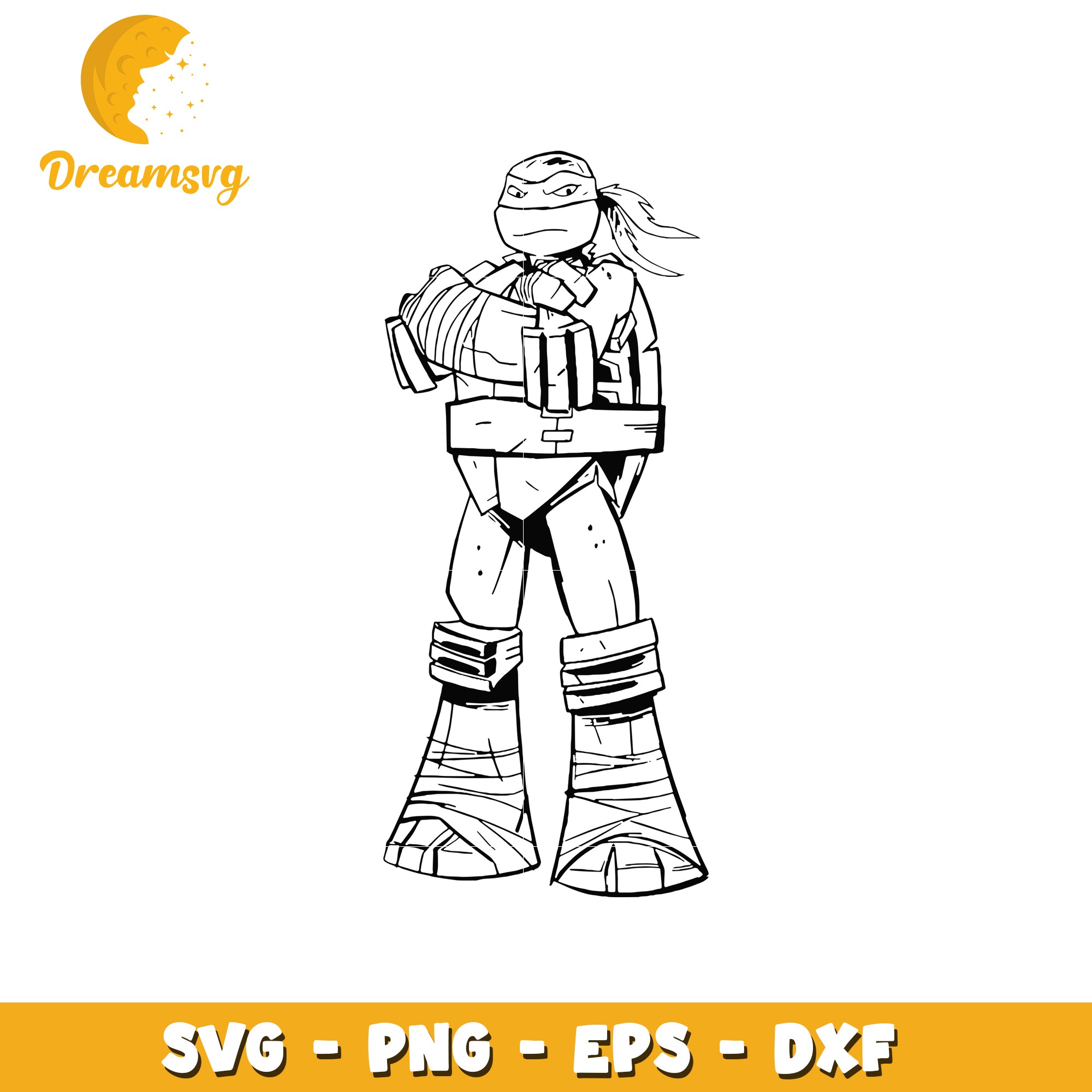 Ninja Turtle SVG Clipart File for Crafting Projects – DreamSVG Store