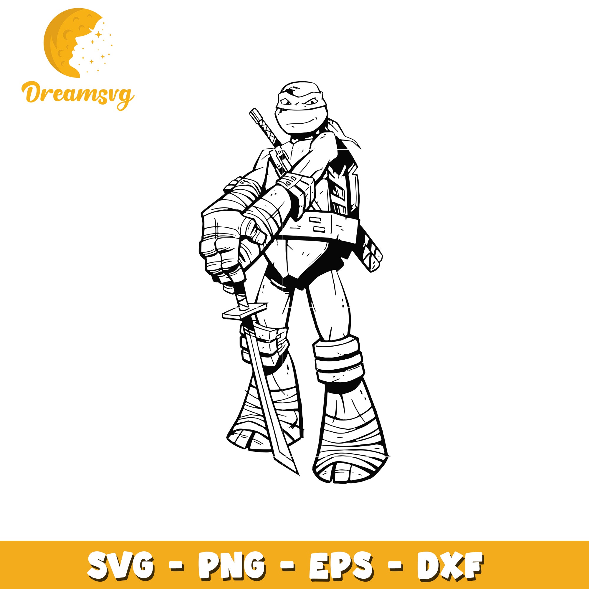 Ninja Turtle SVG File for Crafting and Design Projects – DreamSVG Store