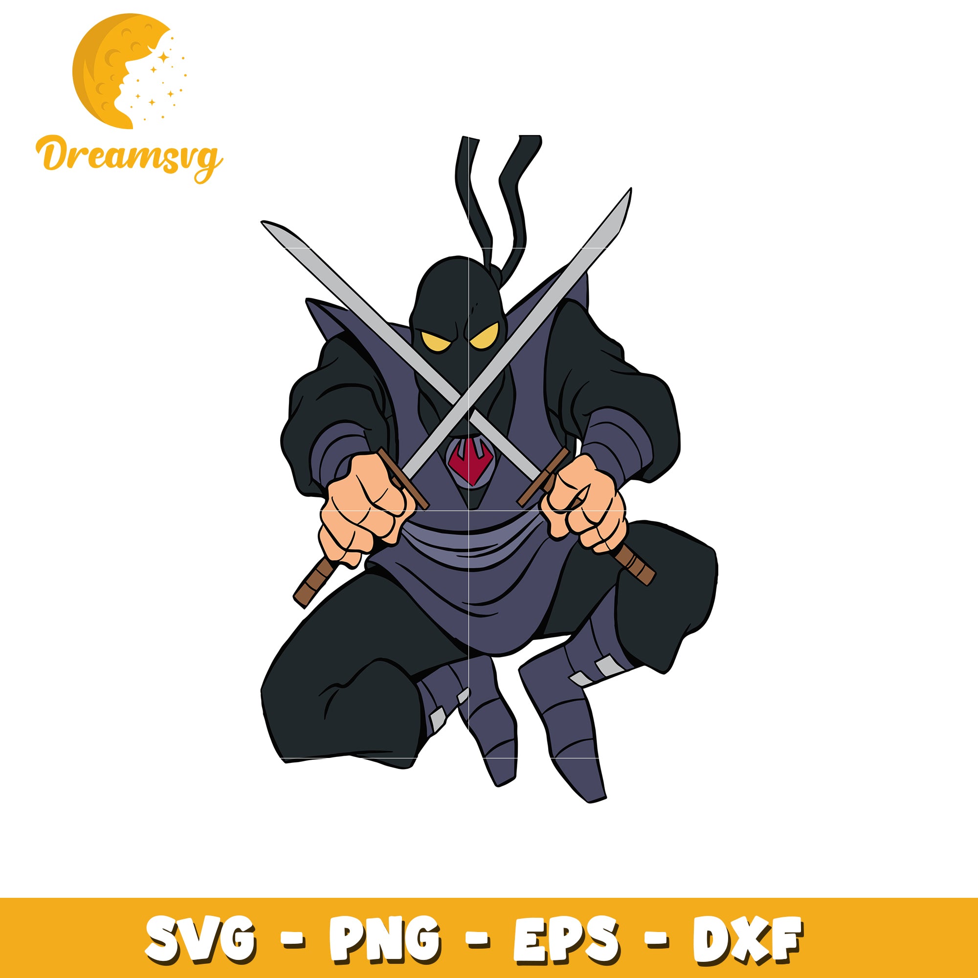 Ninja Warrior SVG PNG EPS DXF Cut File – DreamSVG Store