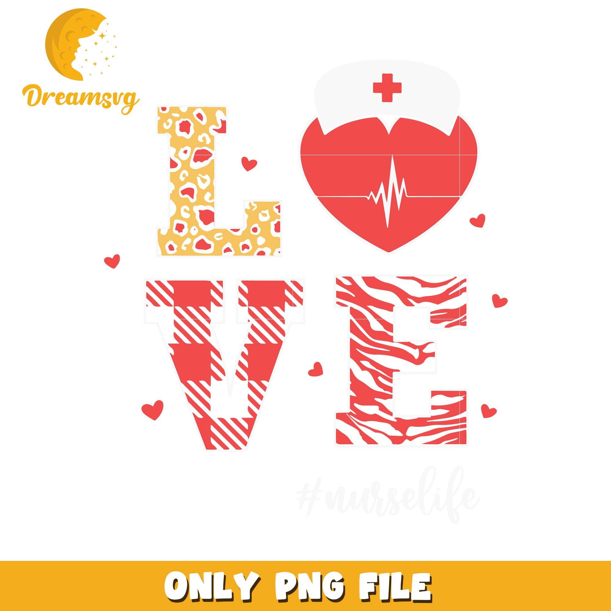 Nurse Love PNG Design – DreamSVG Store