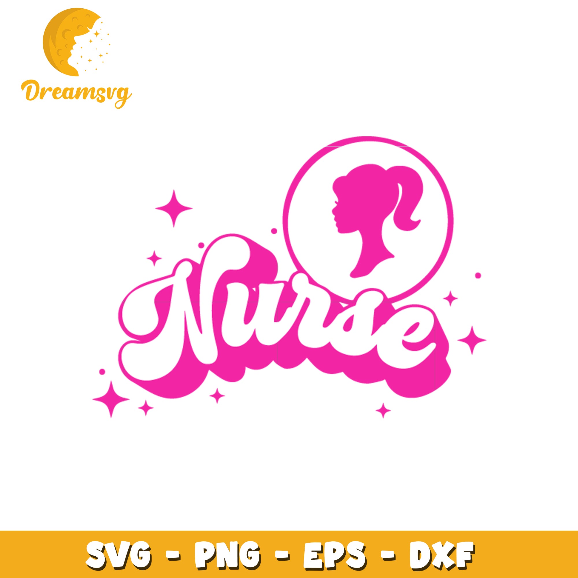 Nurse barbie logo design svg, barbie girl svg, nurse svg – DreamSVG Store