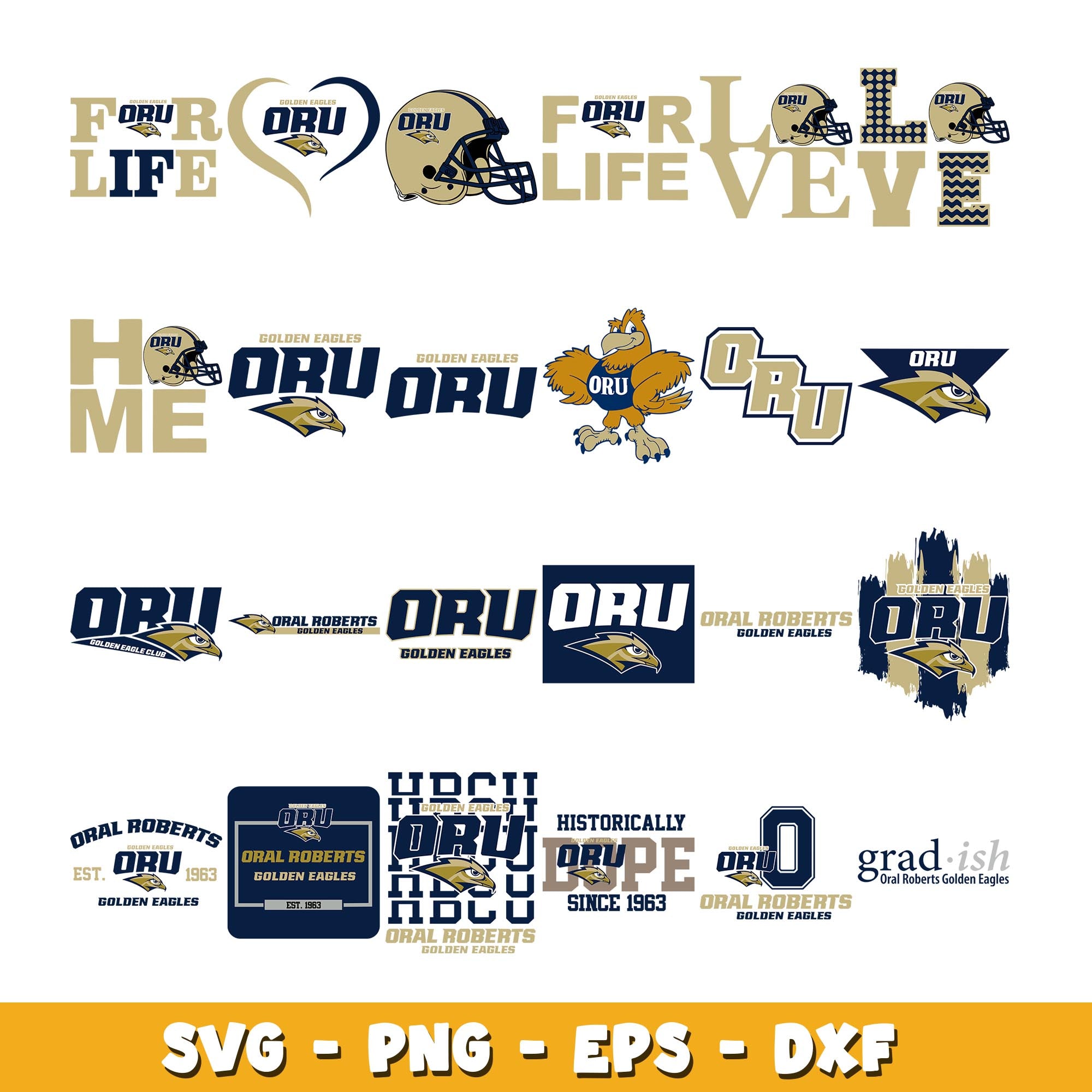 oral roberts logo Bundle svg, oral roberts logo svg, ncaa svg ...