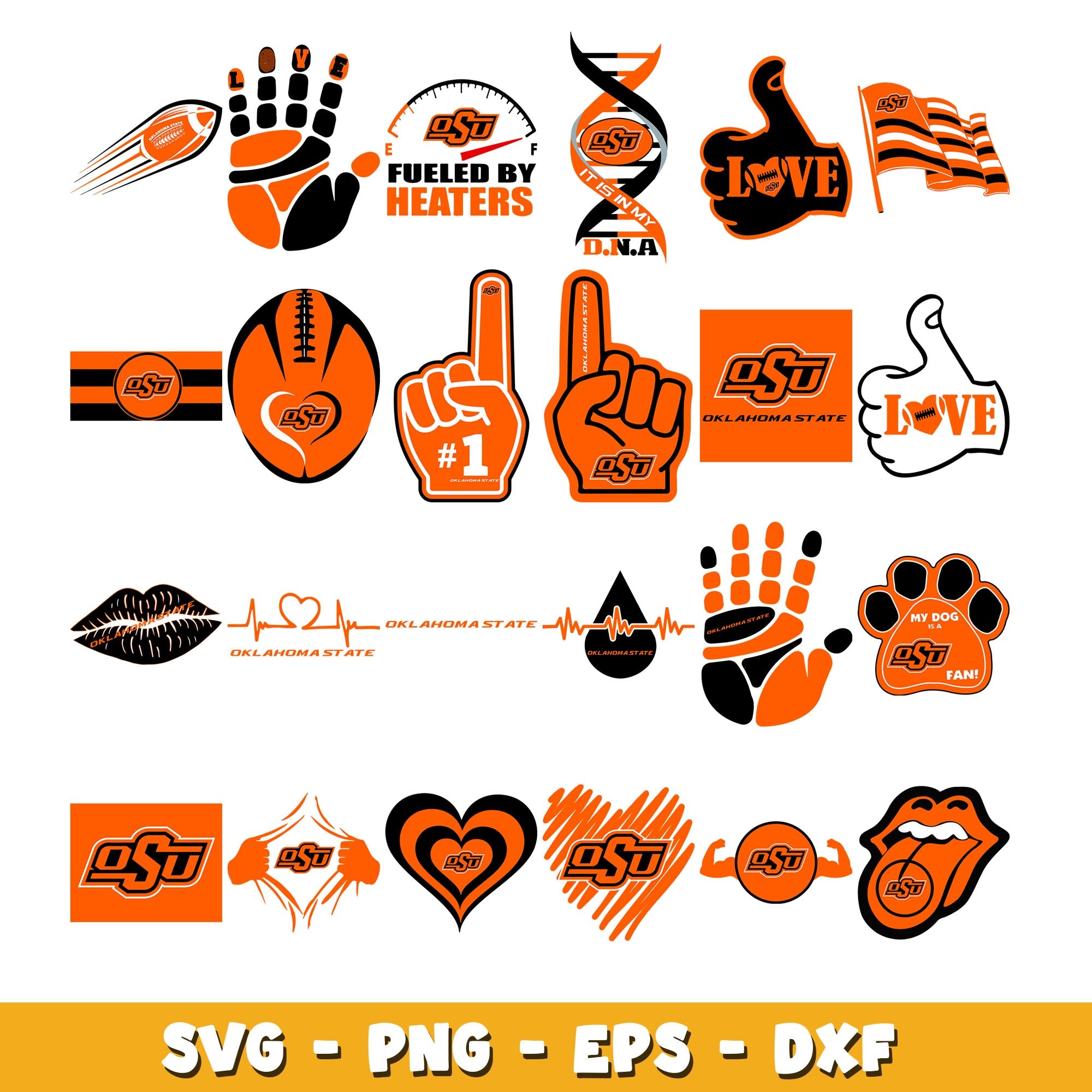 Oklahoma State Football Bundle svg, Oklahoma State logo svg, ncaa svg ...
