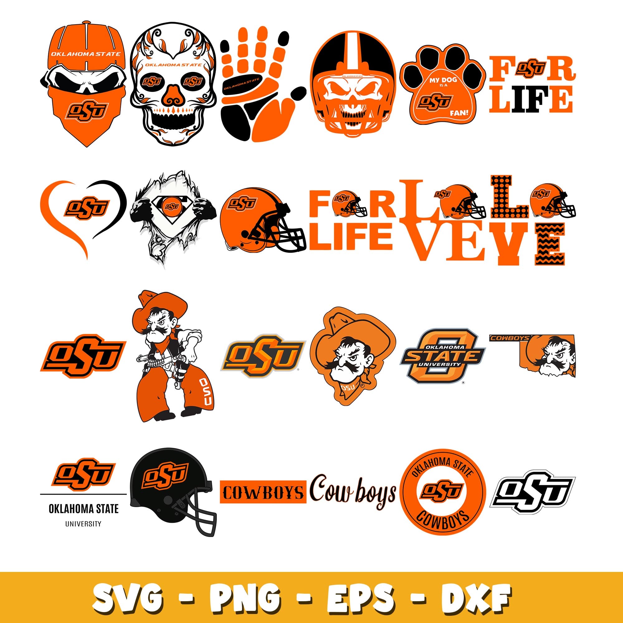 Oklahoma State love skyll Bundle svg, Oklahoma State logo svg, ncaa sv ...
