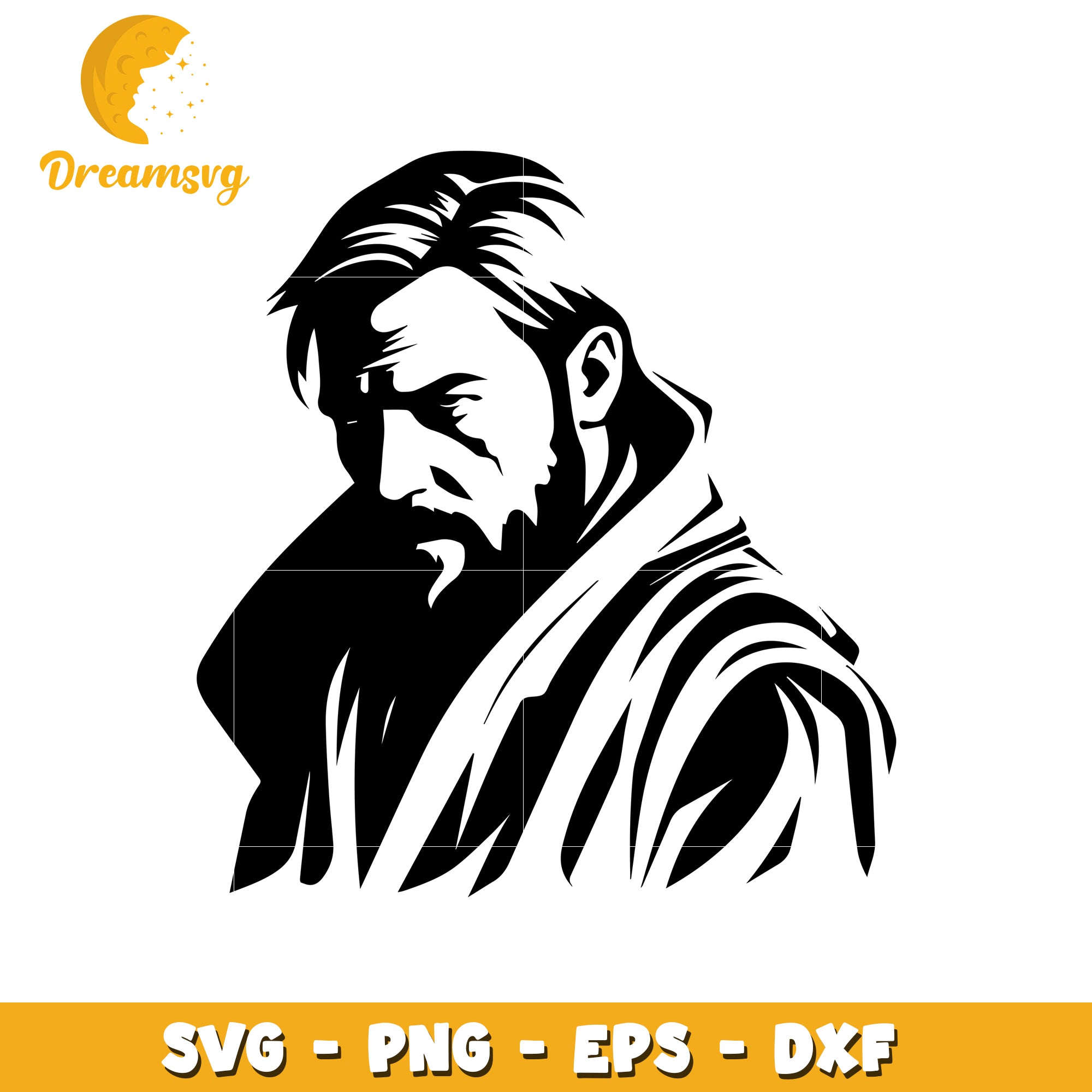 Obi Wan Kenobi PNG, SVG, EPS, DXF files – DreamSVG Store
