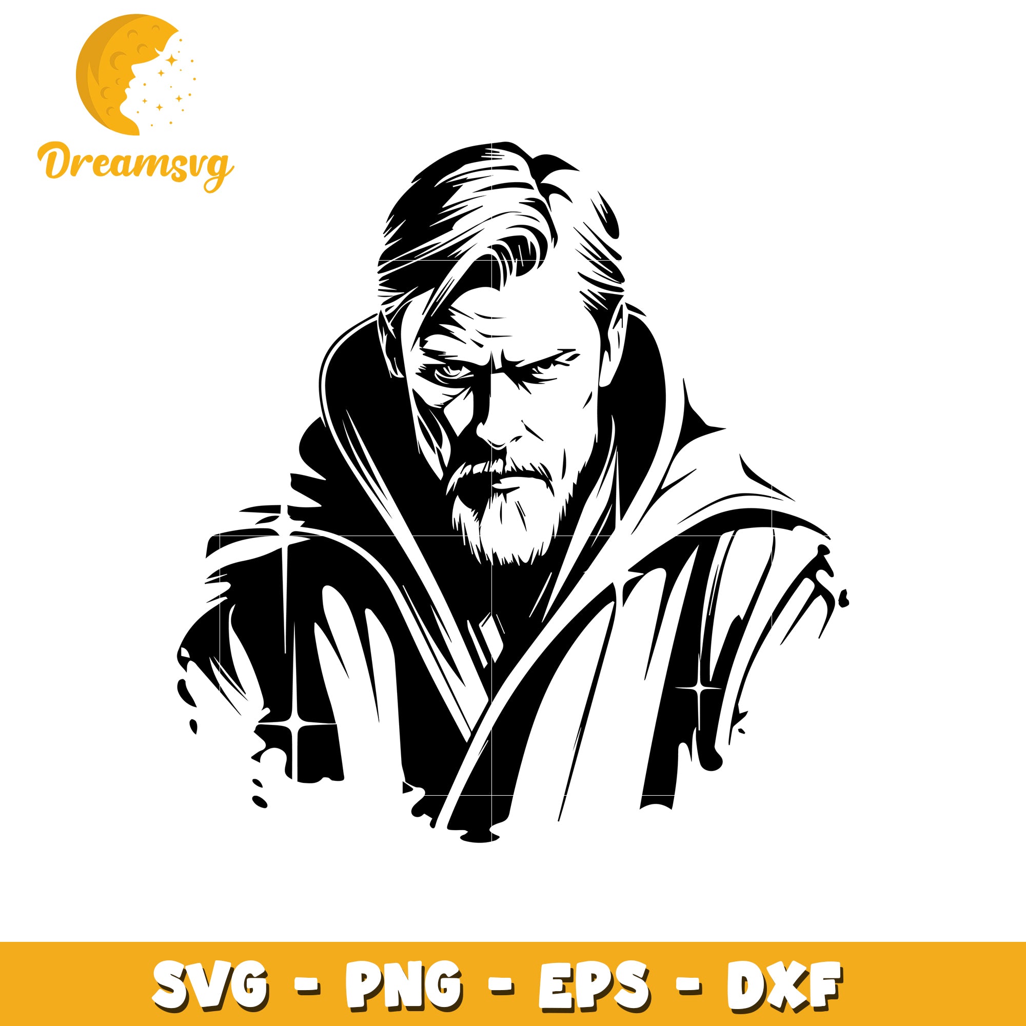 Obi Wan Kenobi SVG Cut File – DreamSVG Store