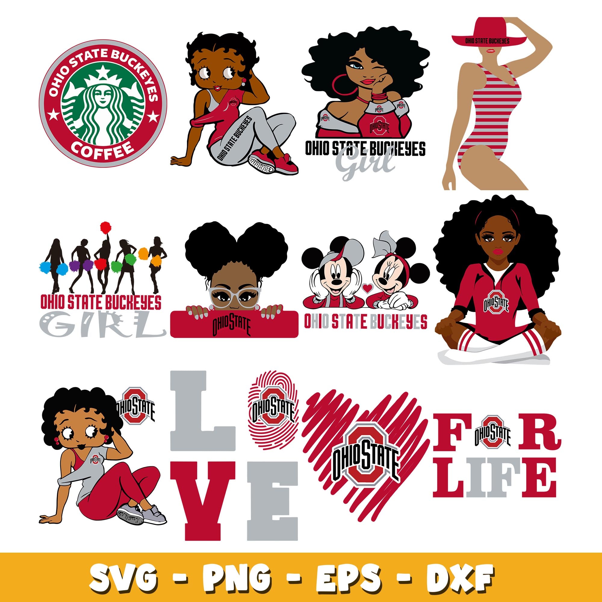 Ohio State girl Bundle svg, Ohio State logo svg, ncaa svg – DreamSVG Store