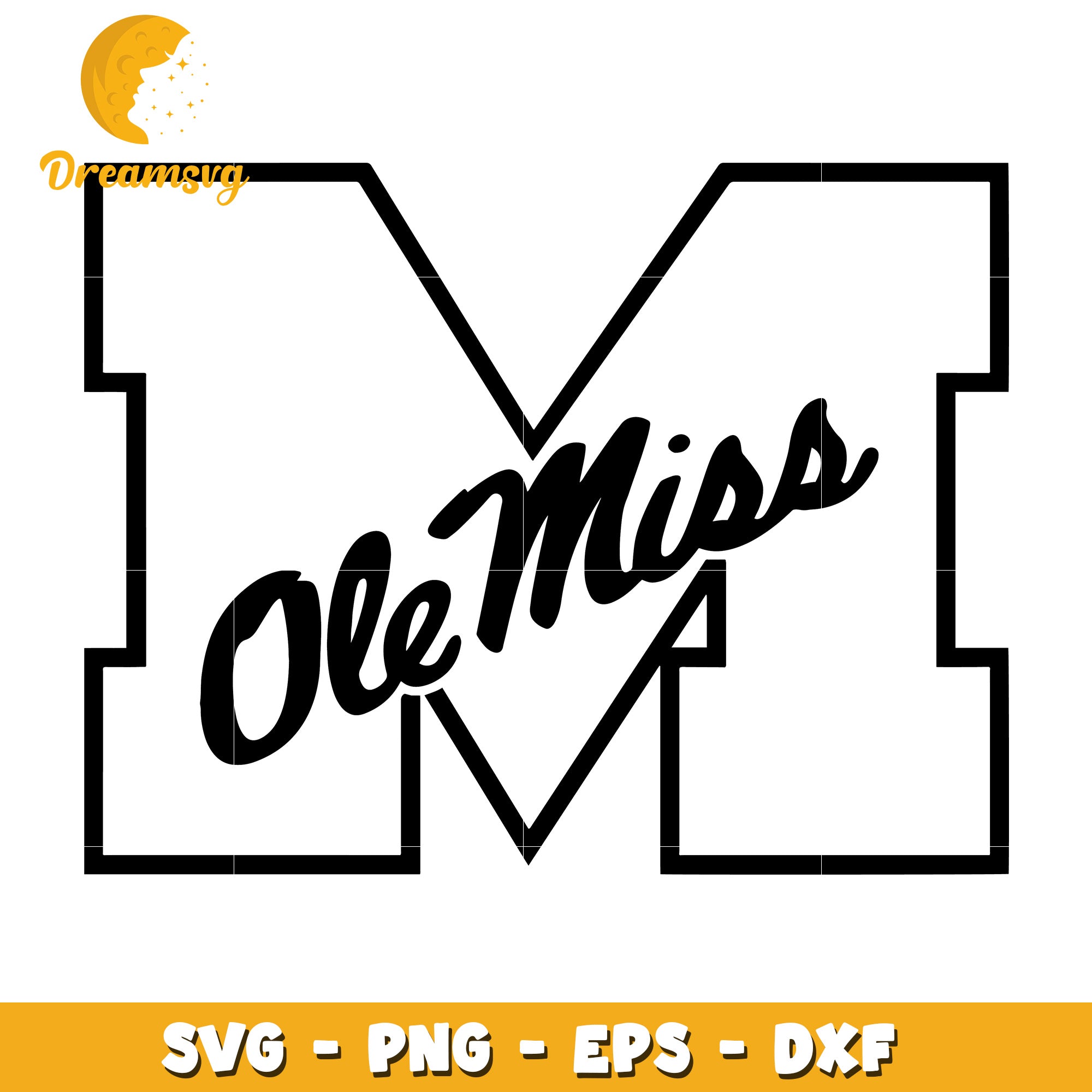 Ole Miss SVG PNG EPS DXF Cut File – DreamSVG Store