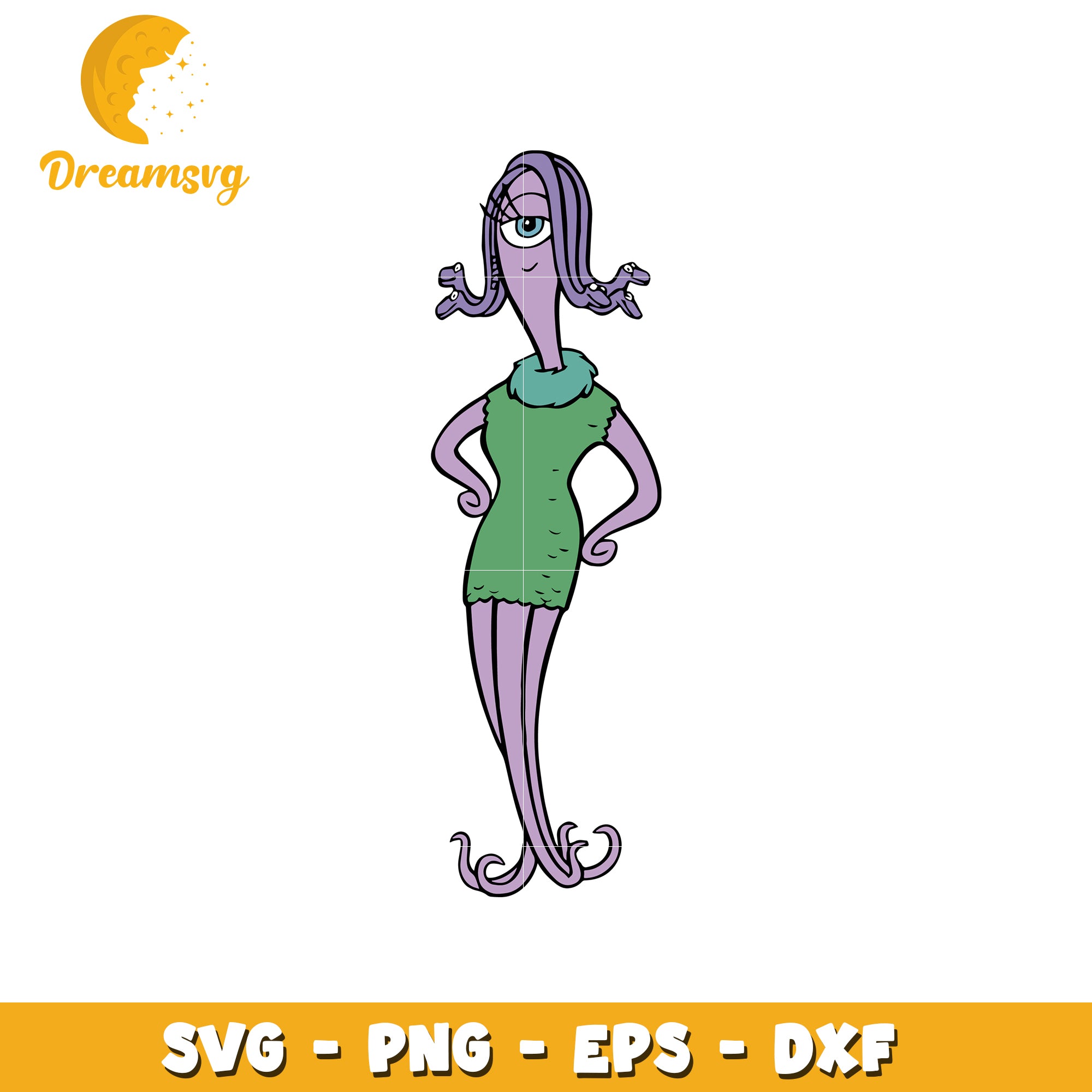 One Eyed Monster Girl SVG Cut File – DreamSVG Store