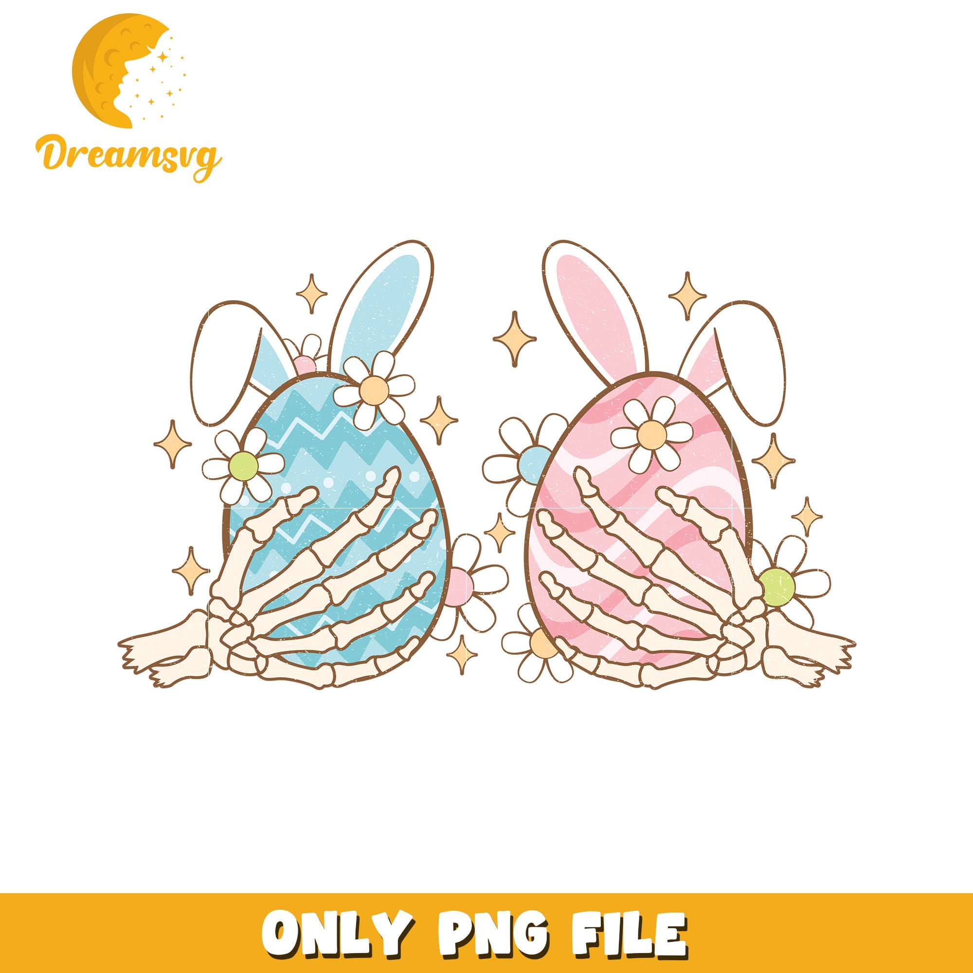 Option 1 (Focus on Easter) Cute Easter Skeleton Hands PNG – DreamSVG Store