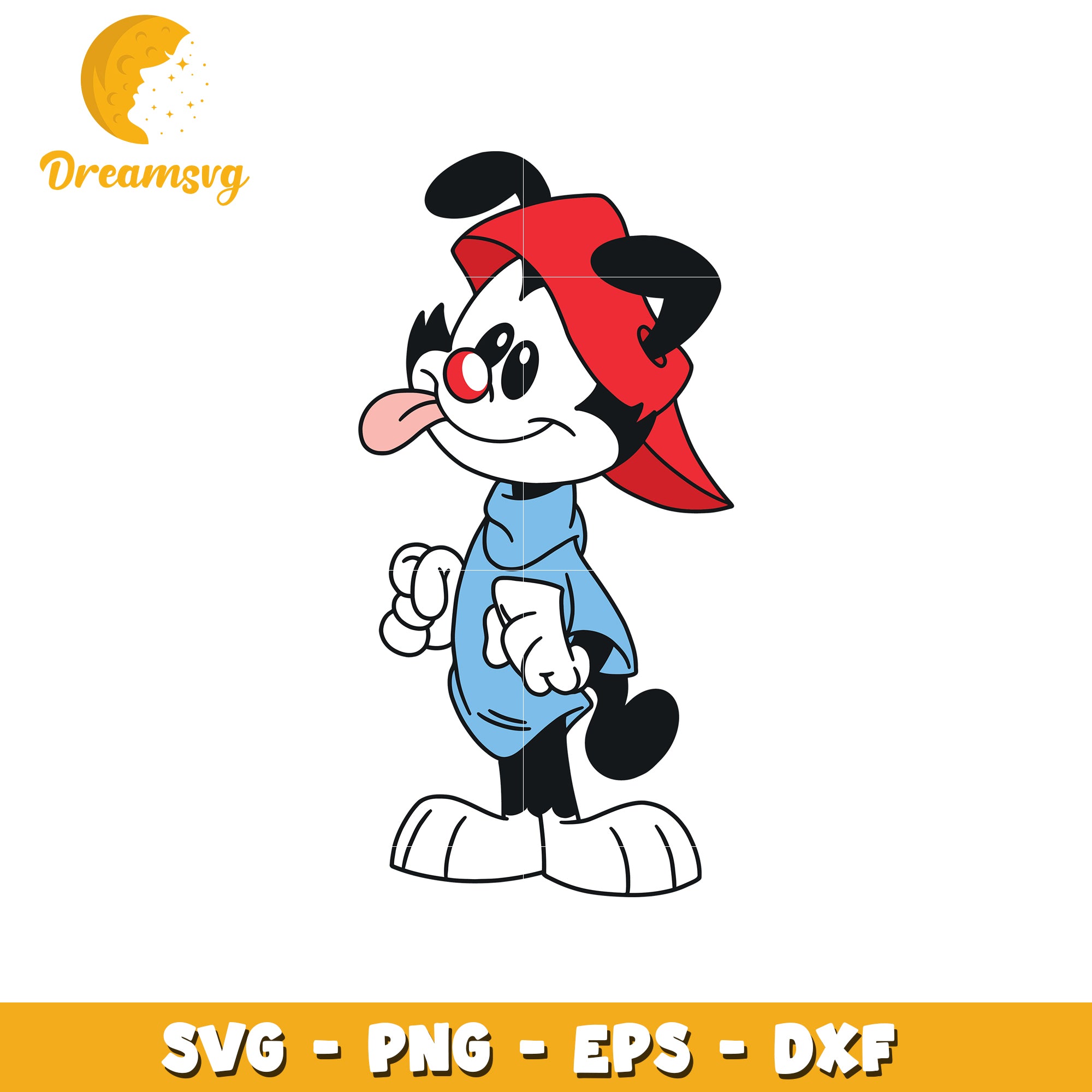 Option 1 (Focus on character) Yakko Warner SVG PNG EPS DXF – DreamSVG Store