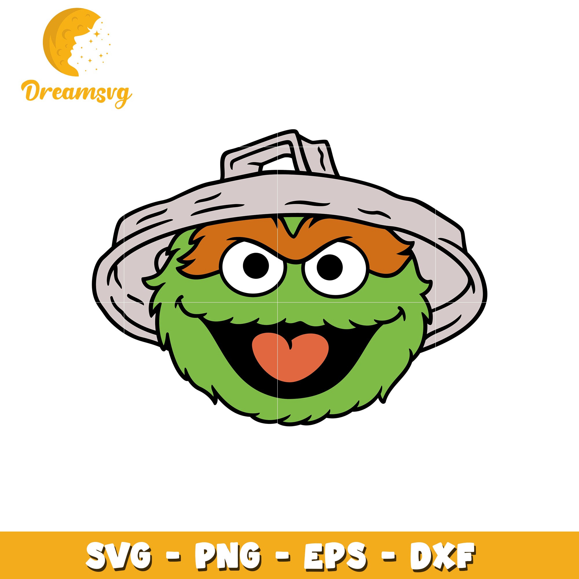 Oscar the Grouch SVG Cut File – DreamSVG Store