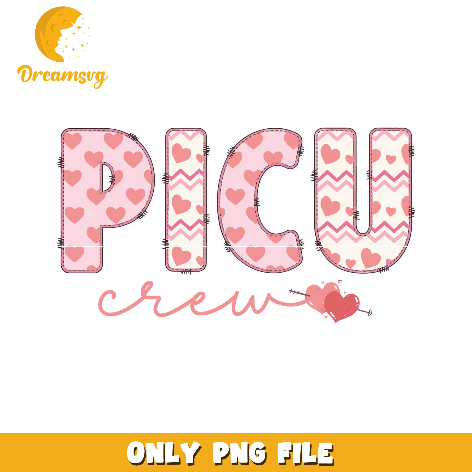PICU Crew Valentines PNG – DreamSVG Store