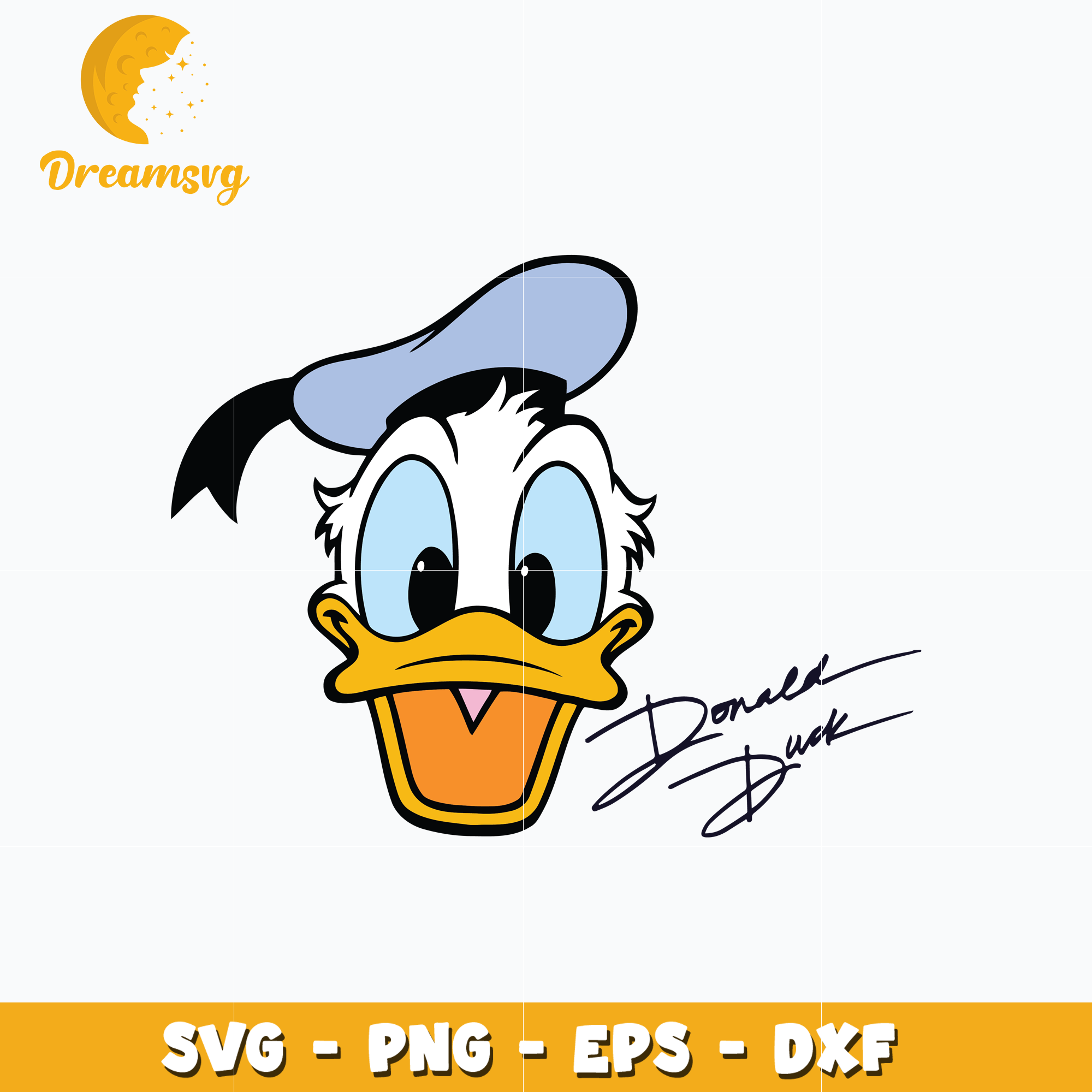 Donald duck face disney svg – DreamSVG Store